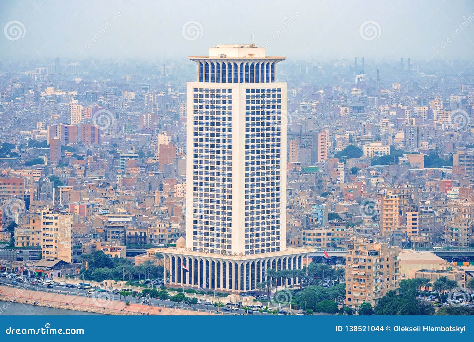 11/18/2018 Cairo, Egypt, Panoramic View of the Central and Business ...