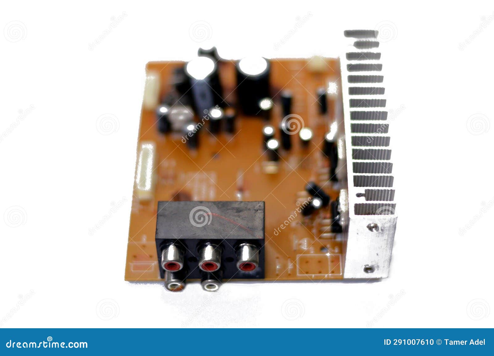 Electronic Board of a Car Subwoofer Amplifier Sound Control Panel Unit ...