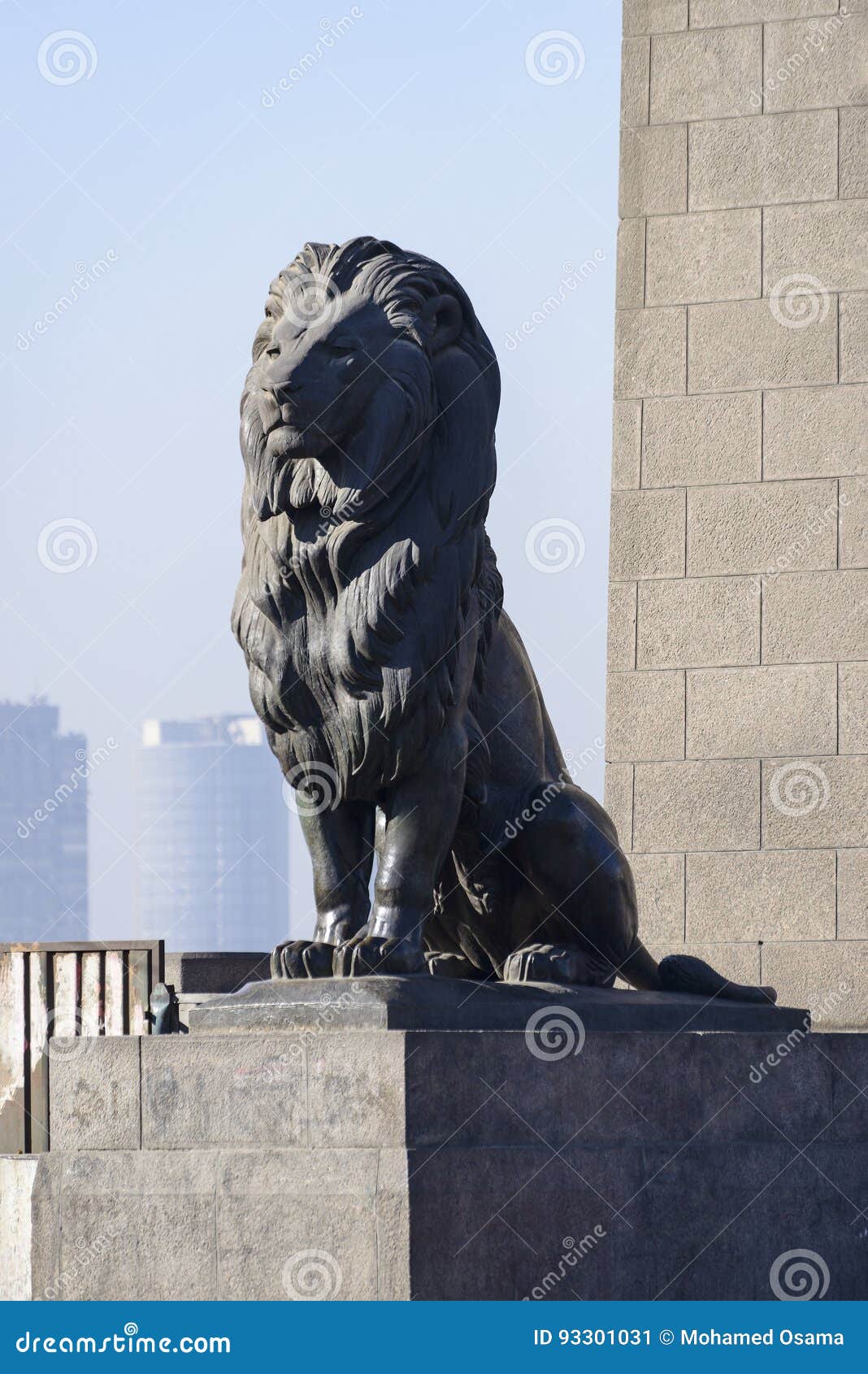Cairo Kasr El Nile Lion stock image. Image of greatness - 93301031
