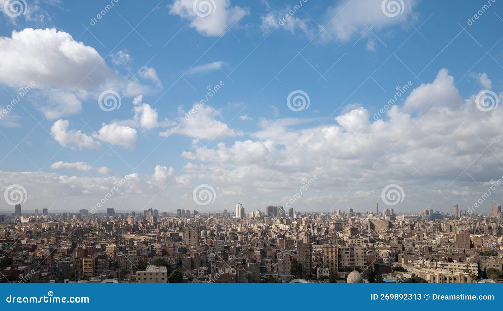The Cairo Skyline on Winter Day Stock Image - Image of building, arabic ...