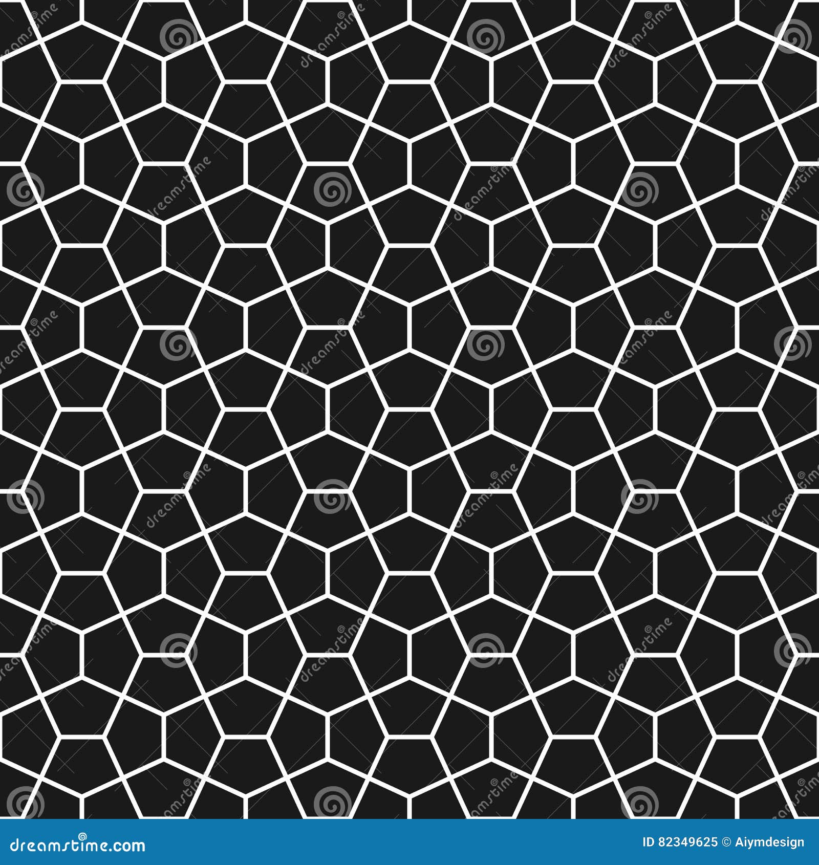 Cairo Tiles Texture. Geometric Seamless Pattern with Hexagons Stock ...