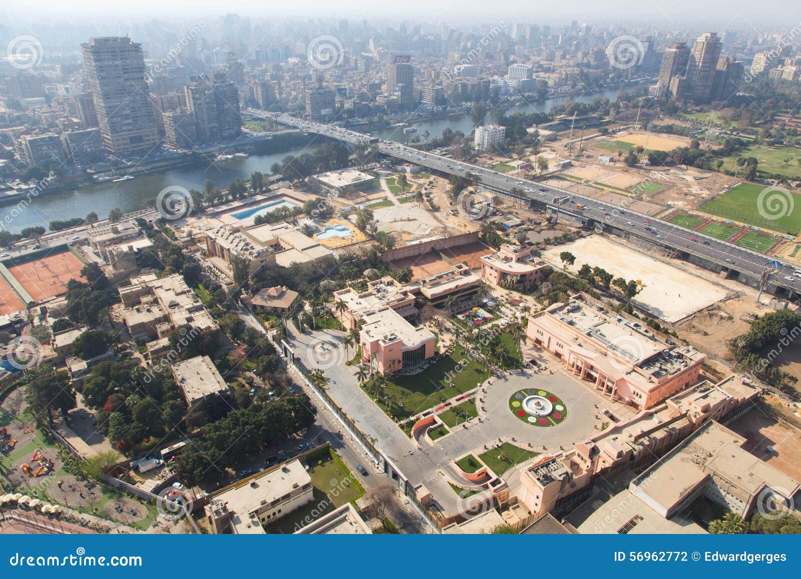 Cairo from Top - Egypt editorial photography. Image of light - 56962772