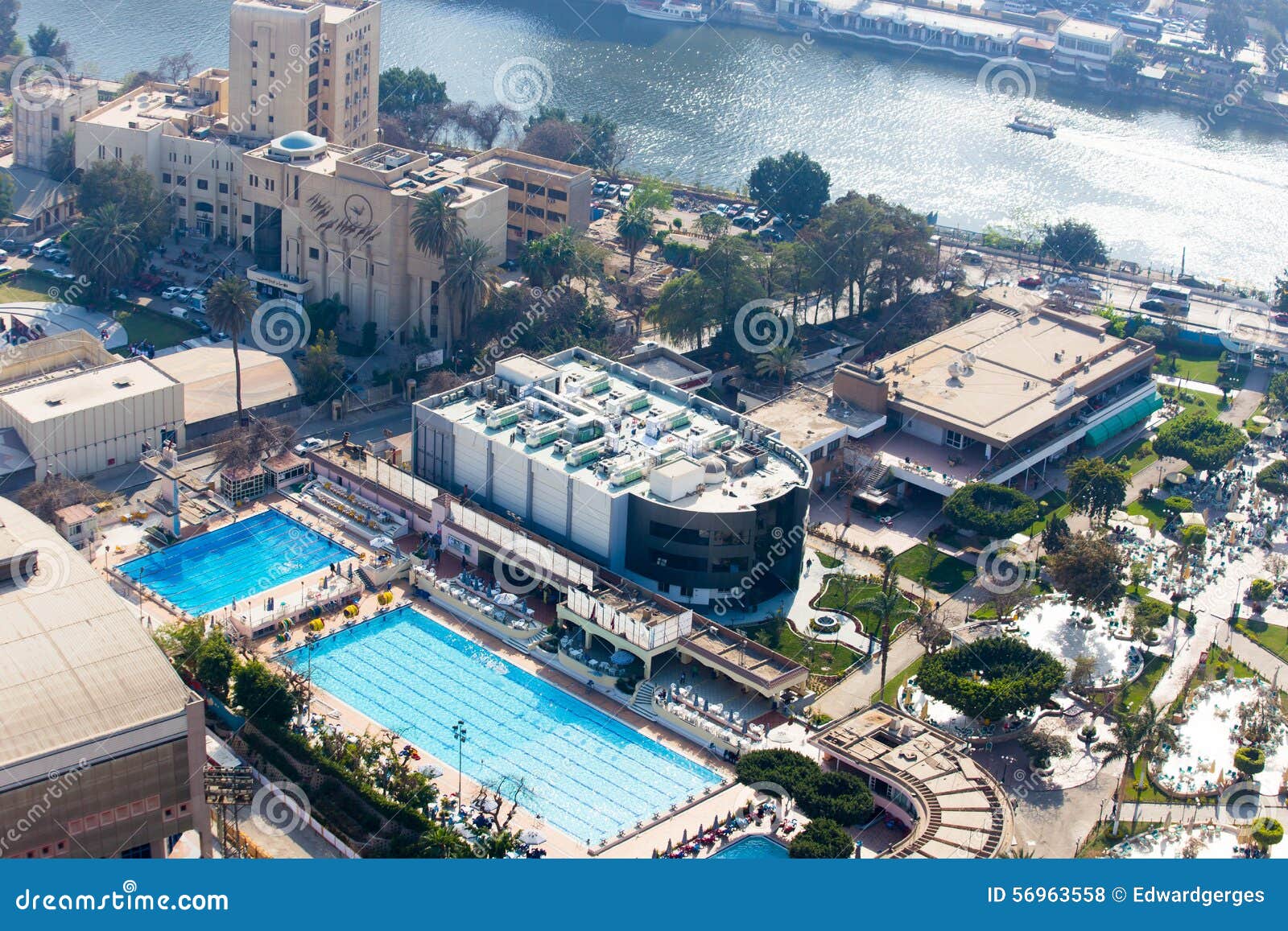 Cairo from top editorial stock photo. Image of building - 56963558