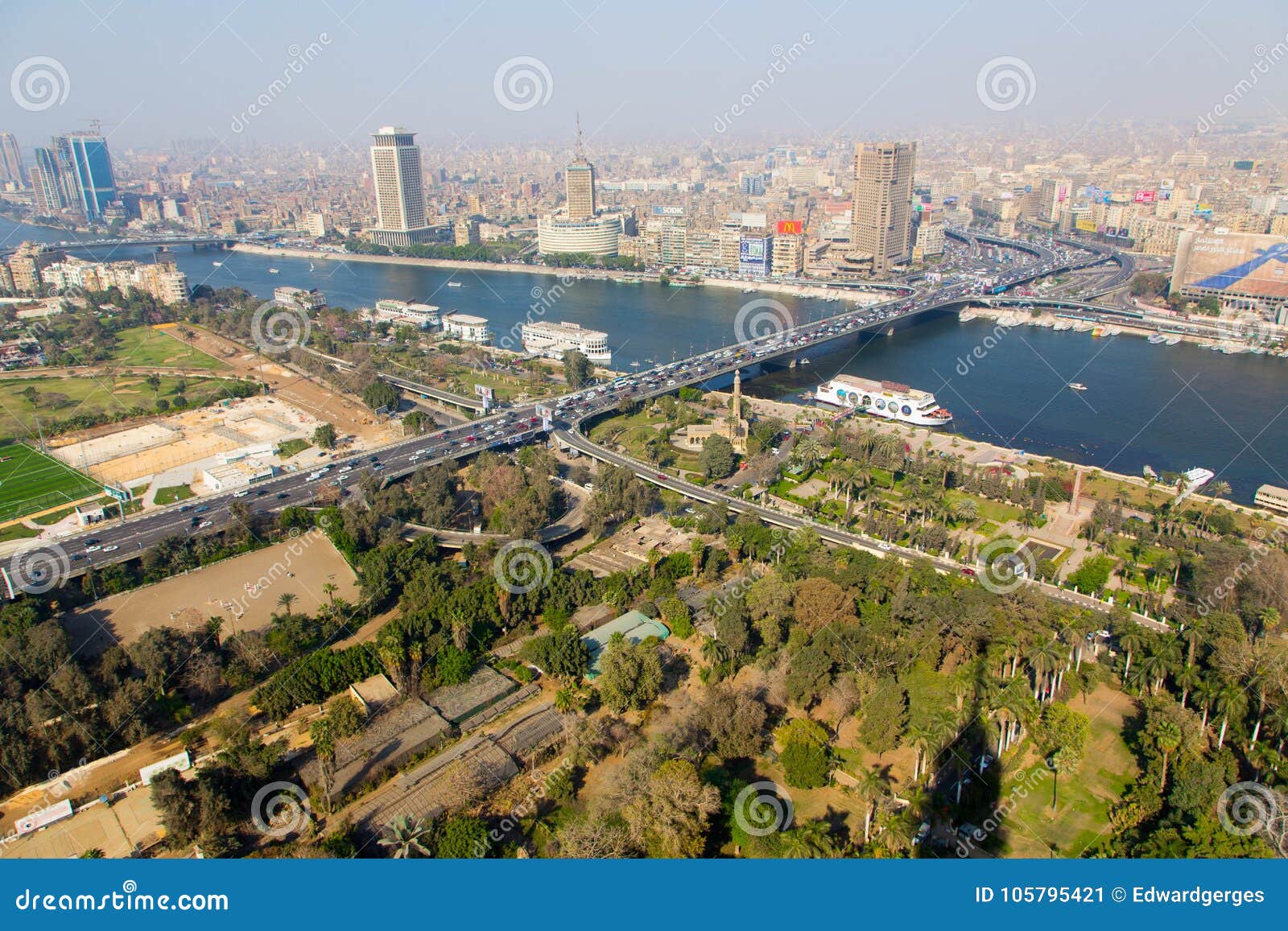 Cairo from top editorial photo. Image of africa, architecture - 105795421