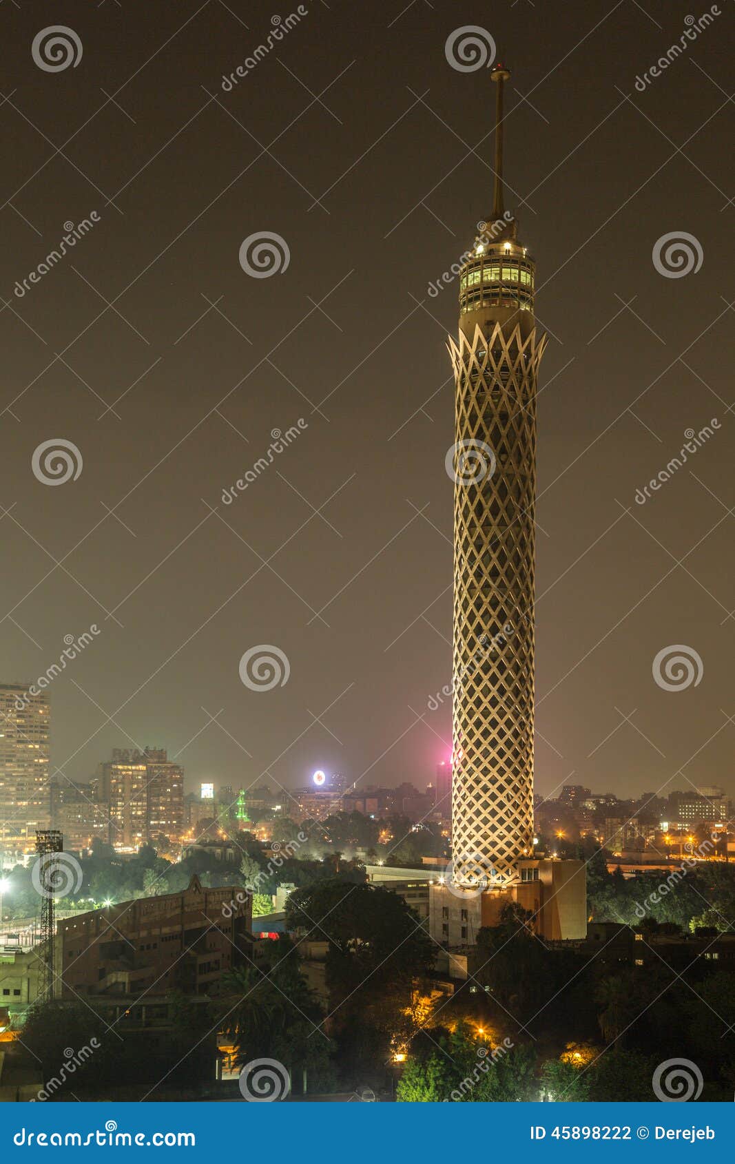 Cairo TV Tower. Egypt. Royalty-Free Stock Image | CartoonDealer.com ...