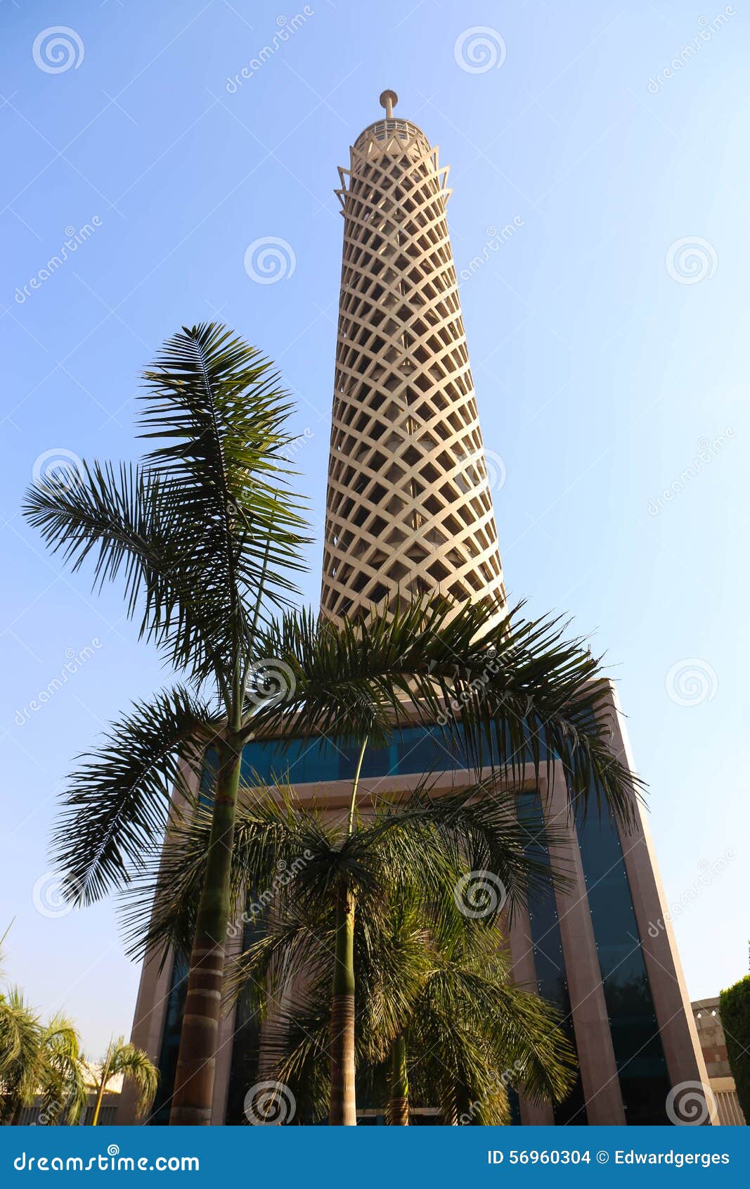 Cairo Tower - Egypt stock photo. Image of background - 56960304