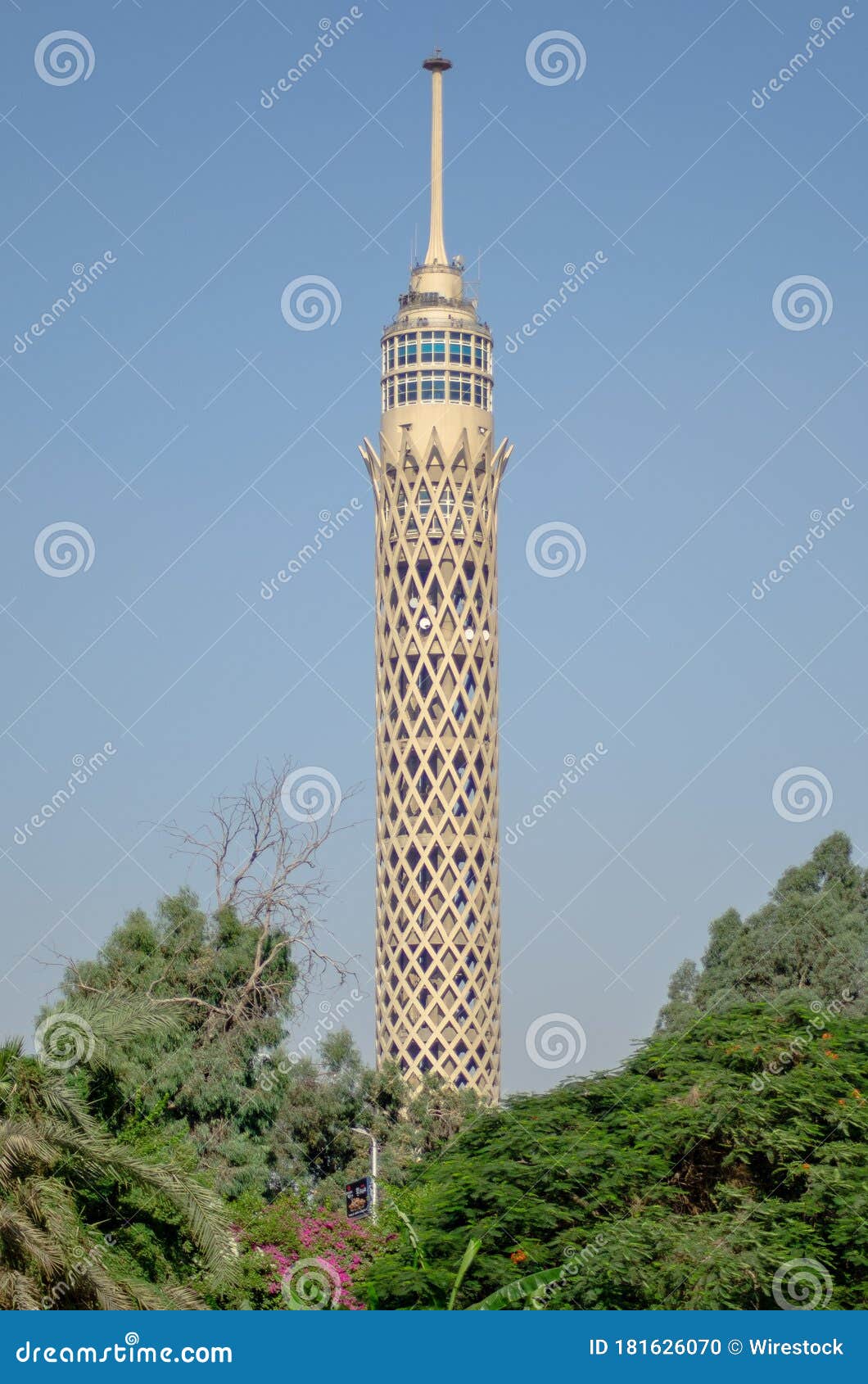 Cairo Tower stock photo. Image of scenery, town, travel - 181626070