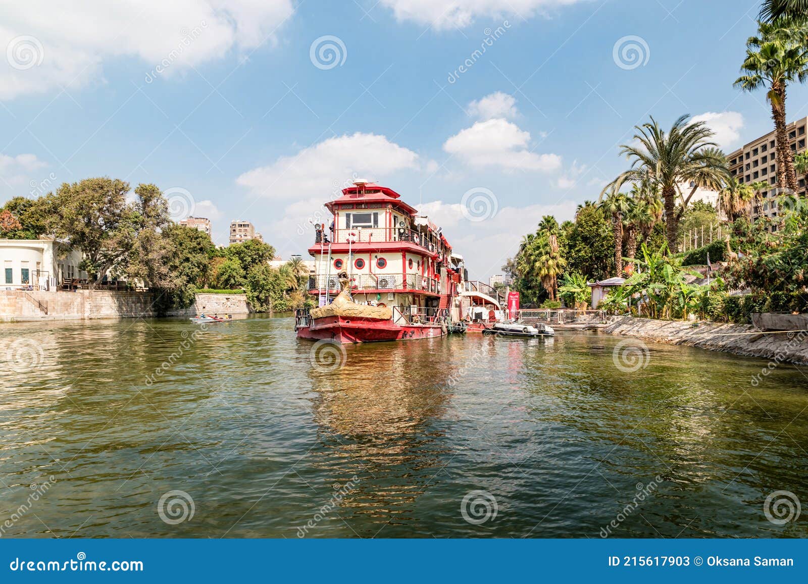 Cairo View from Nile River, Egypt Editorial Stock Photo - Image of ...