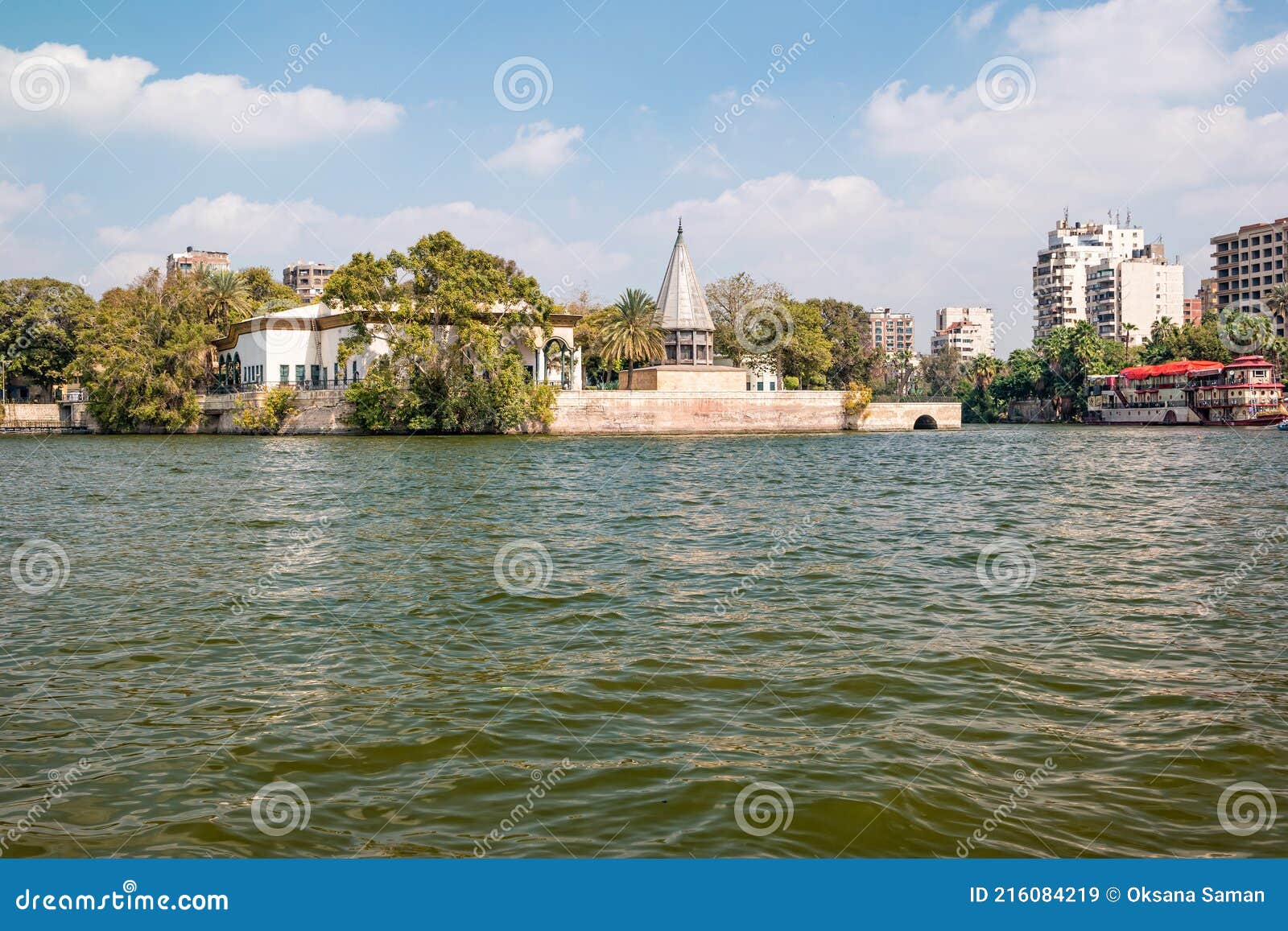 Cairo View from Nile River, Egypt Stock Image - Image of city, holiday ...