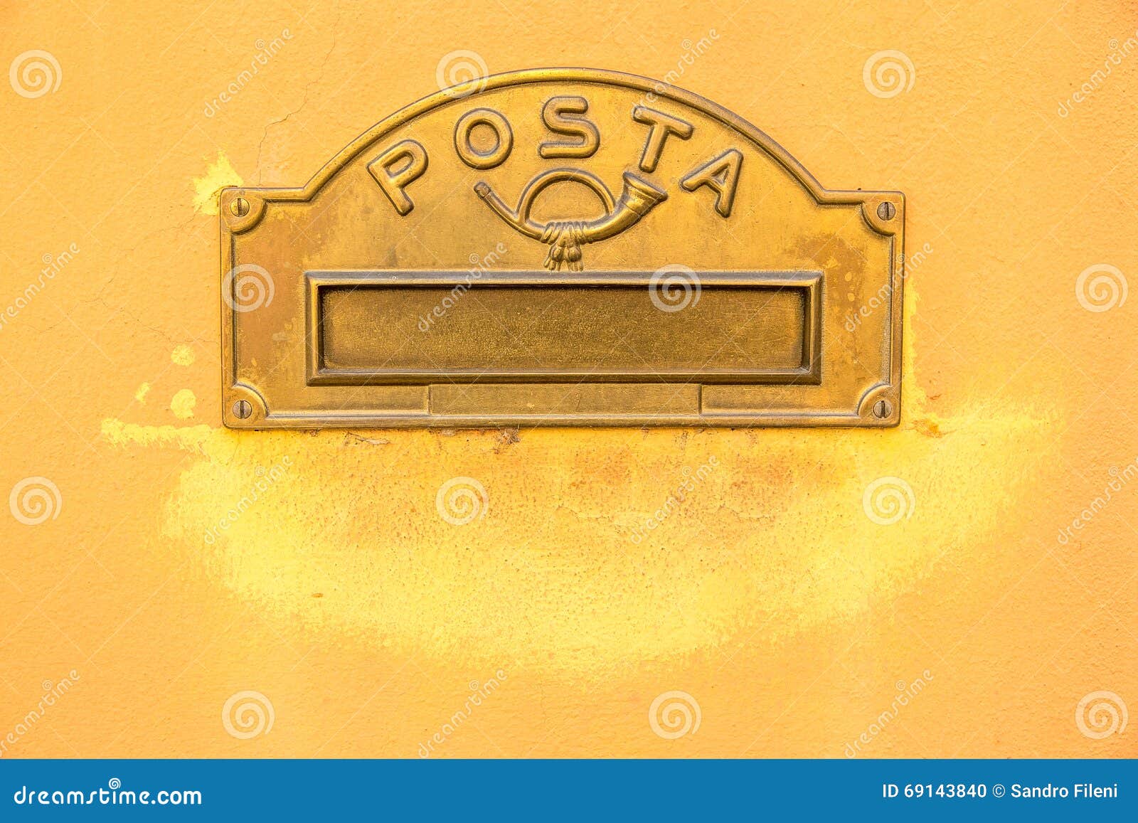 Caixa De Letra Italiana Do Vintage Foto de Stock - Imagem de original ...