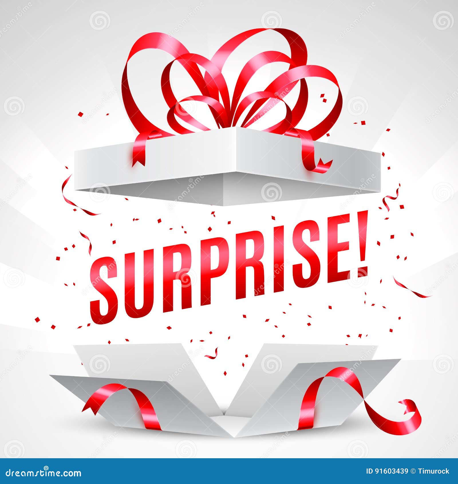 Caixa De Presente Da Surpresa Ilustração do Vetor - Ilustração de fundo ...