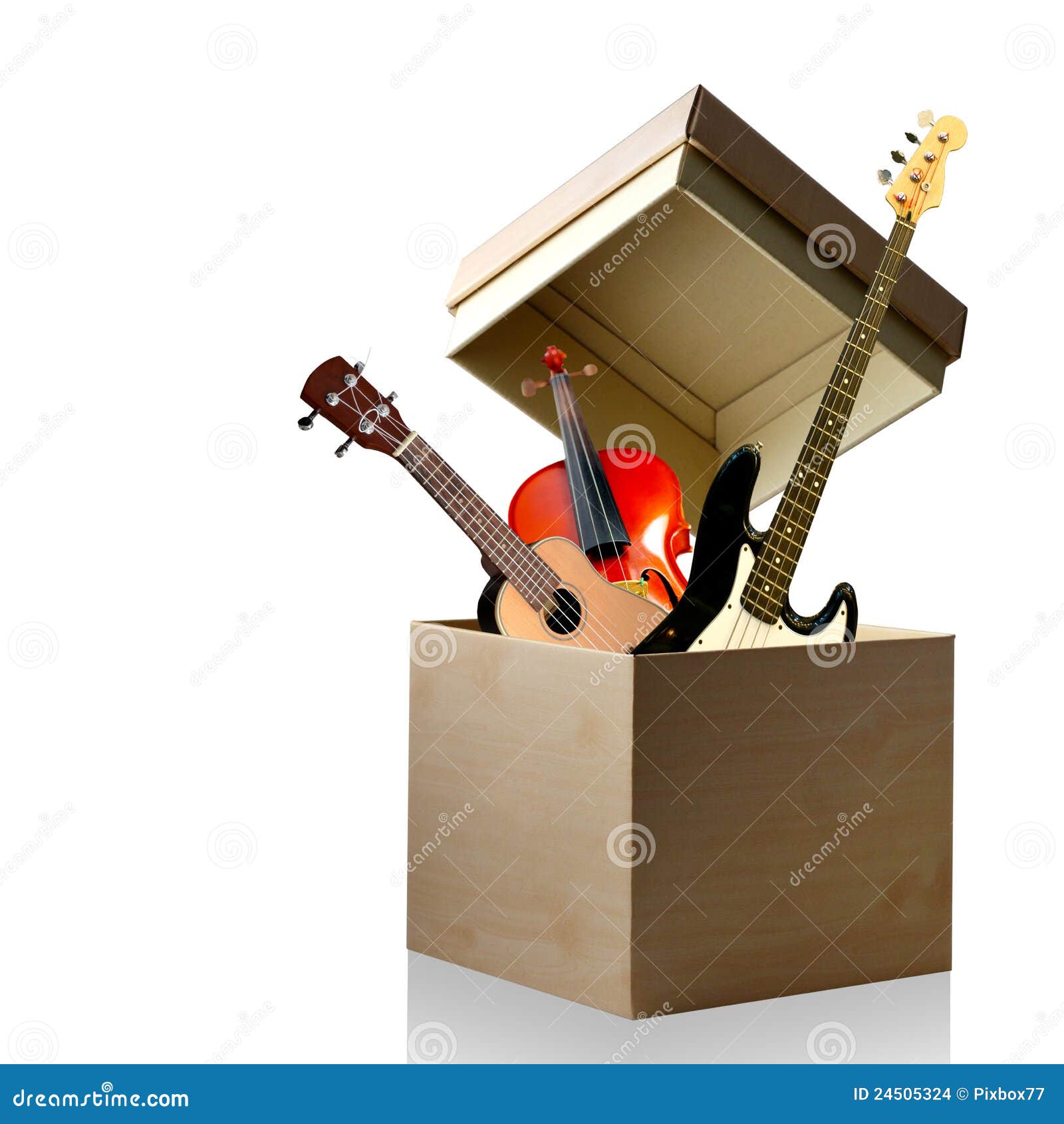 Caixa Do Instrumento De Música Foto de Stock - Imagem de baixo, retro ...