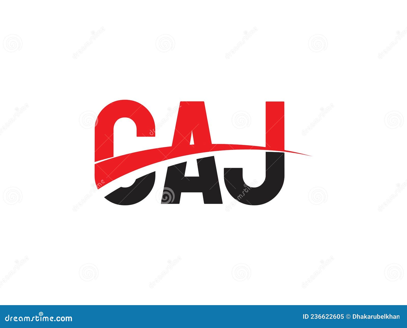 CAJ Letter Initial Logo Design Vector Illustration Stock Vector ...