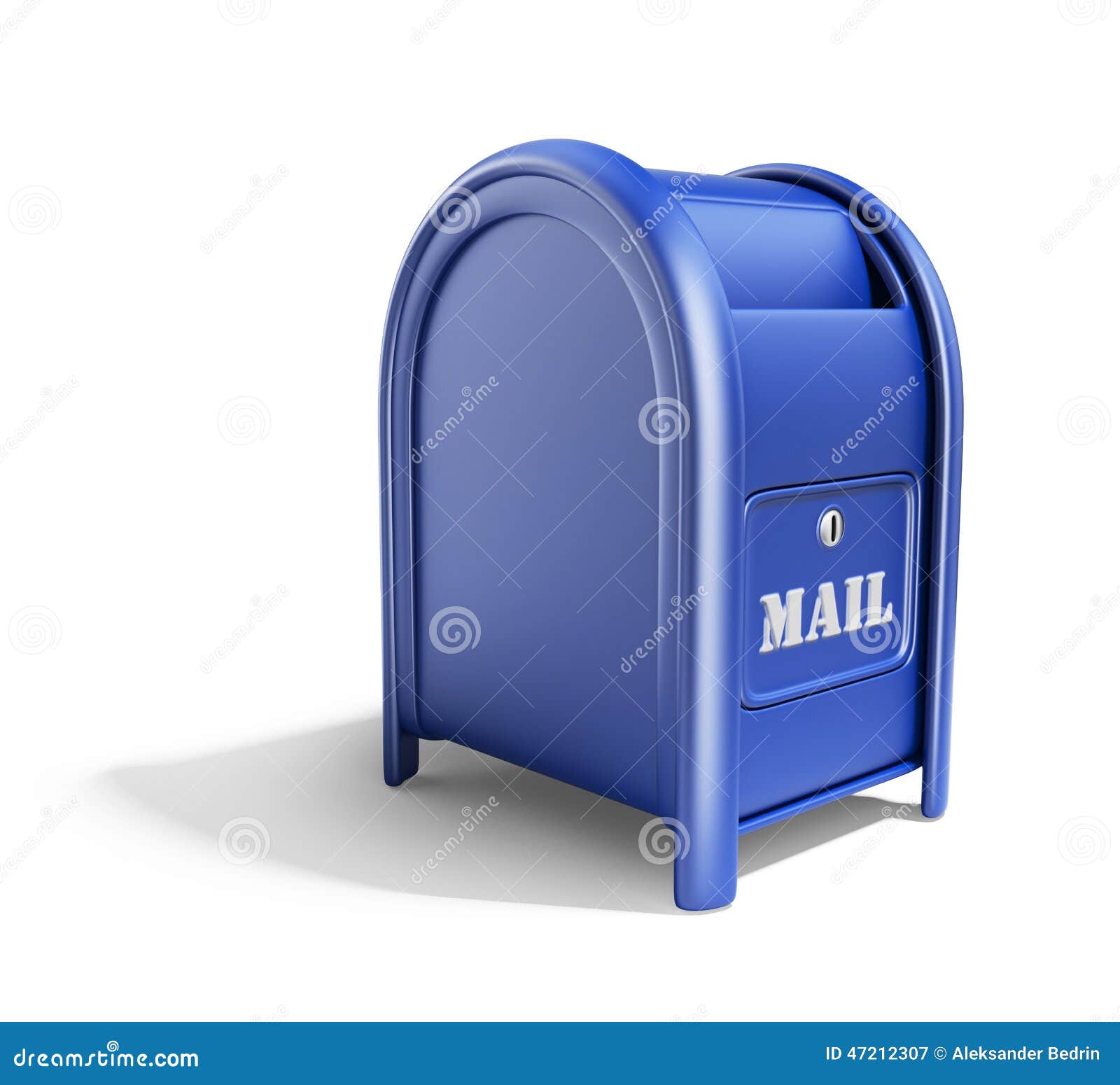 Caja azul icono 3D stock de ilustración. Ilustración de nadie - 47212307