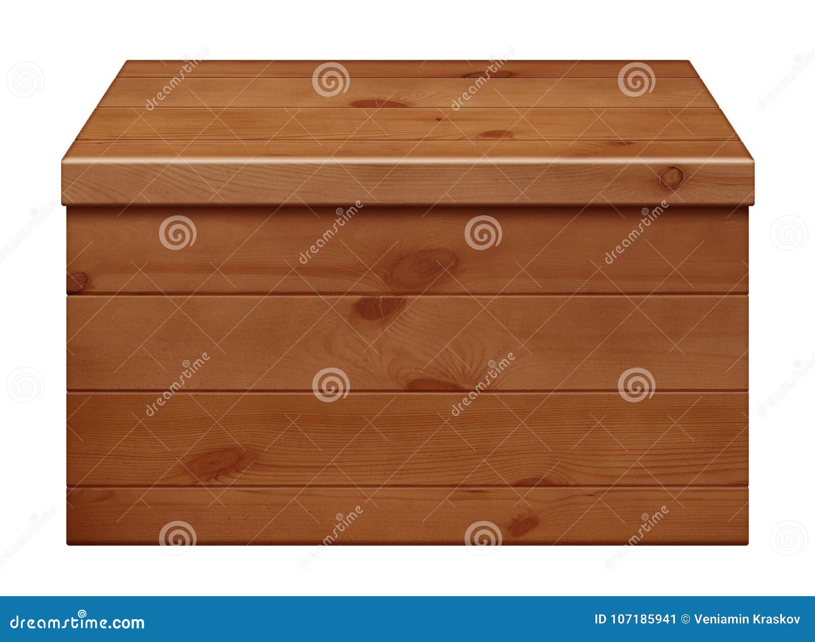 Caja Cerrada De Madera Aislada Imagen de archivo - Imagen de belleza ...