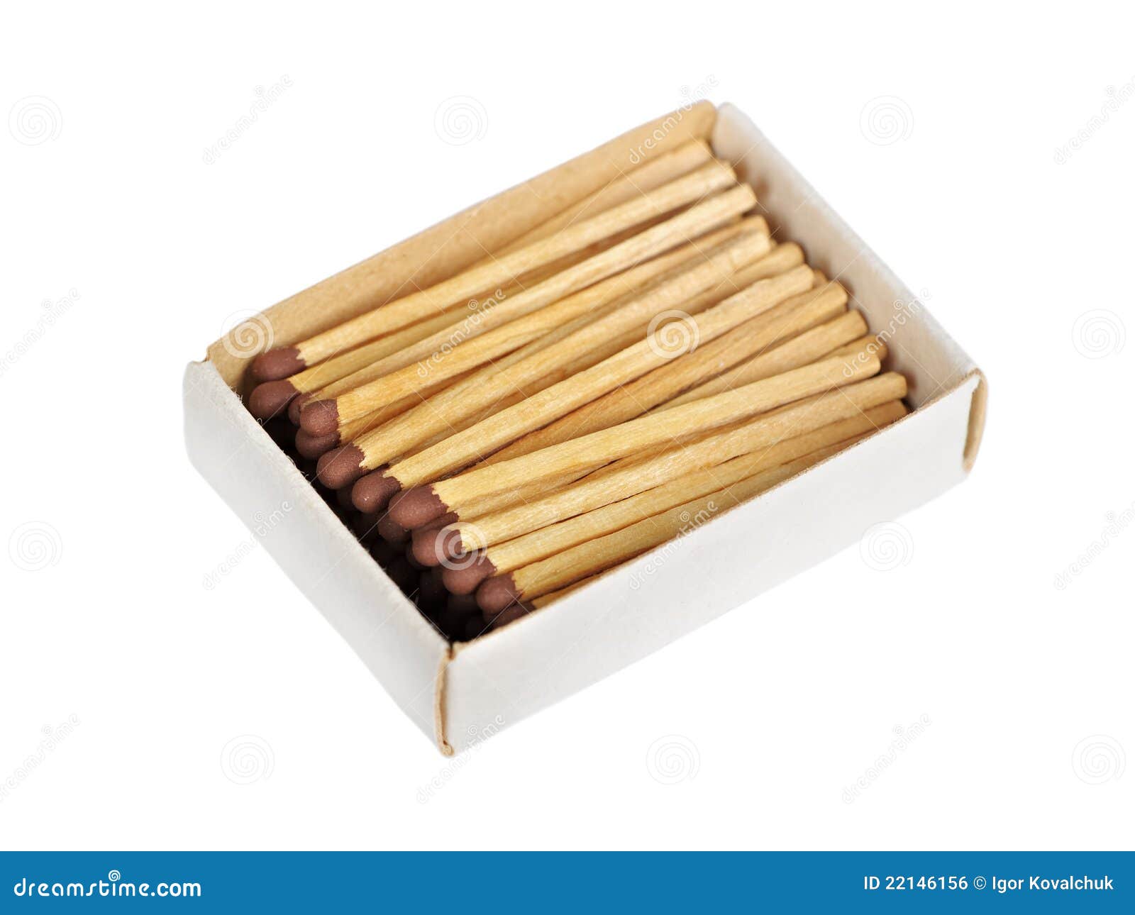 Caja de cerillos aislada foto de archivo. Imagen de equipo - 22146156