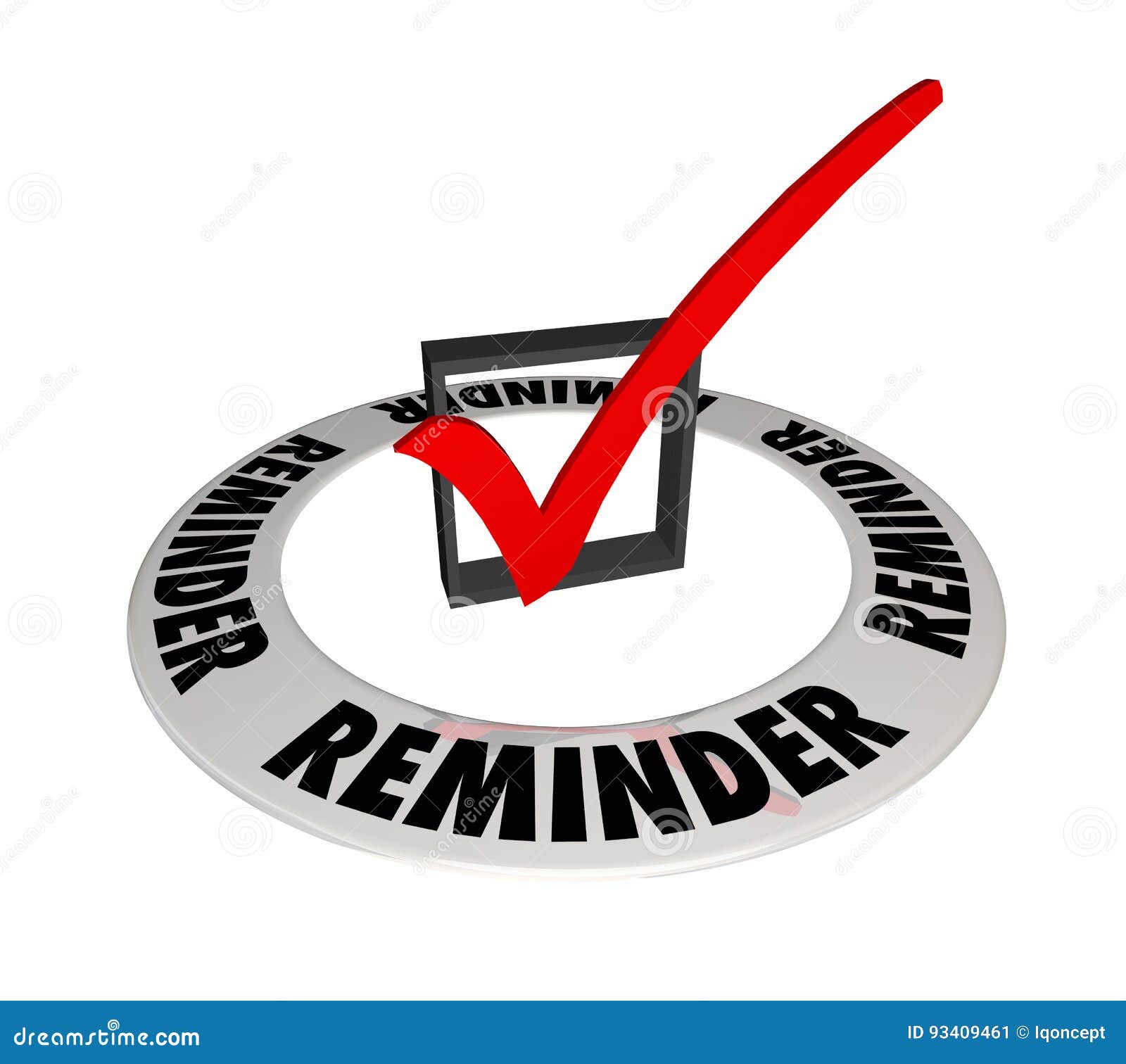 Caja De Control Del Recordatorio Mark Remember Important Task ...