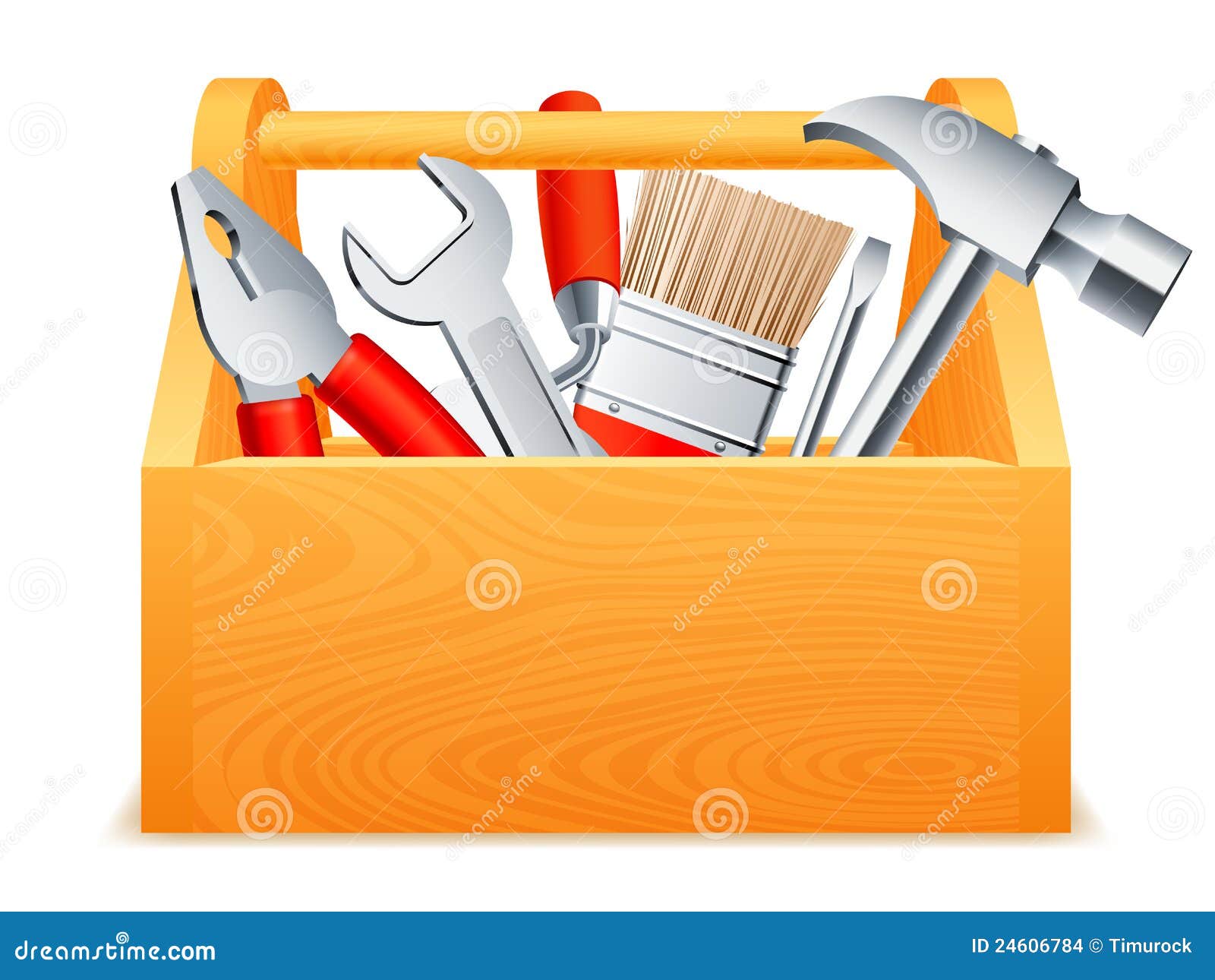 Caja de herramientas. ilustración del vector. Ilustración de blanco ...