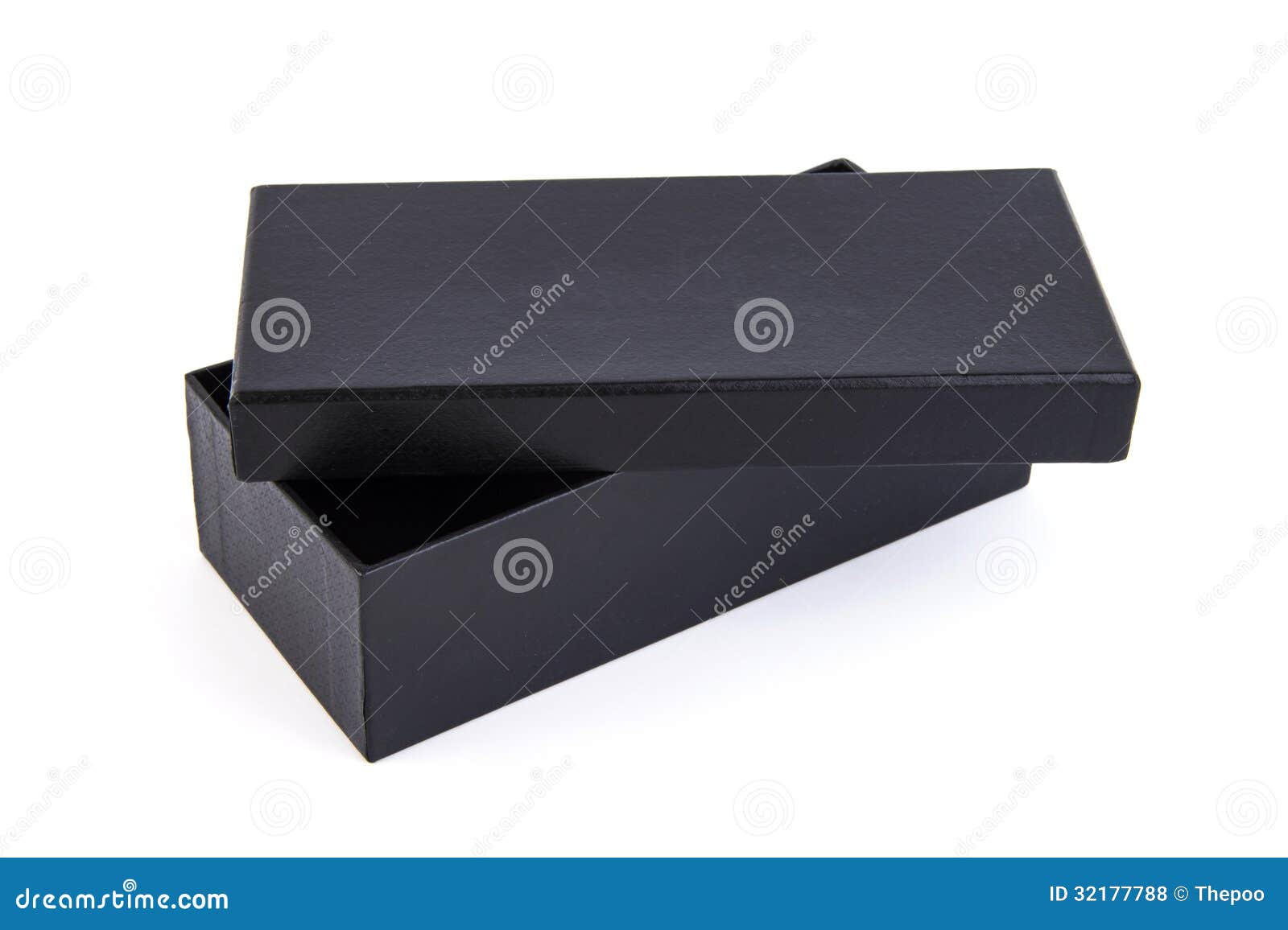 Caja de papel negra. foto de archivo. Imagen de forma - 32177788