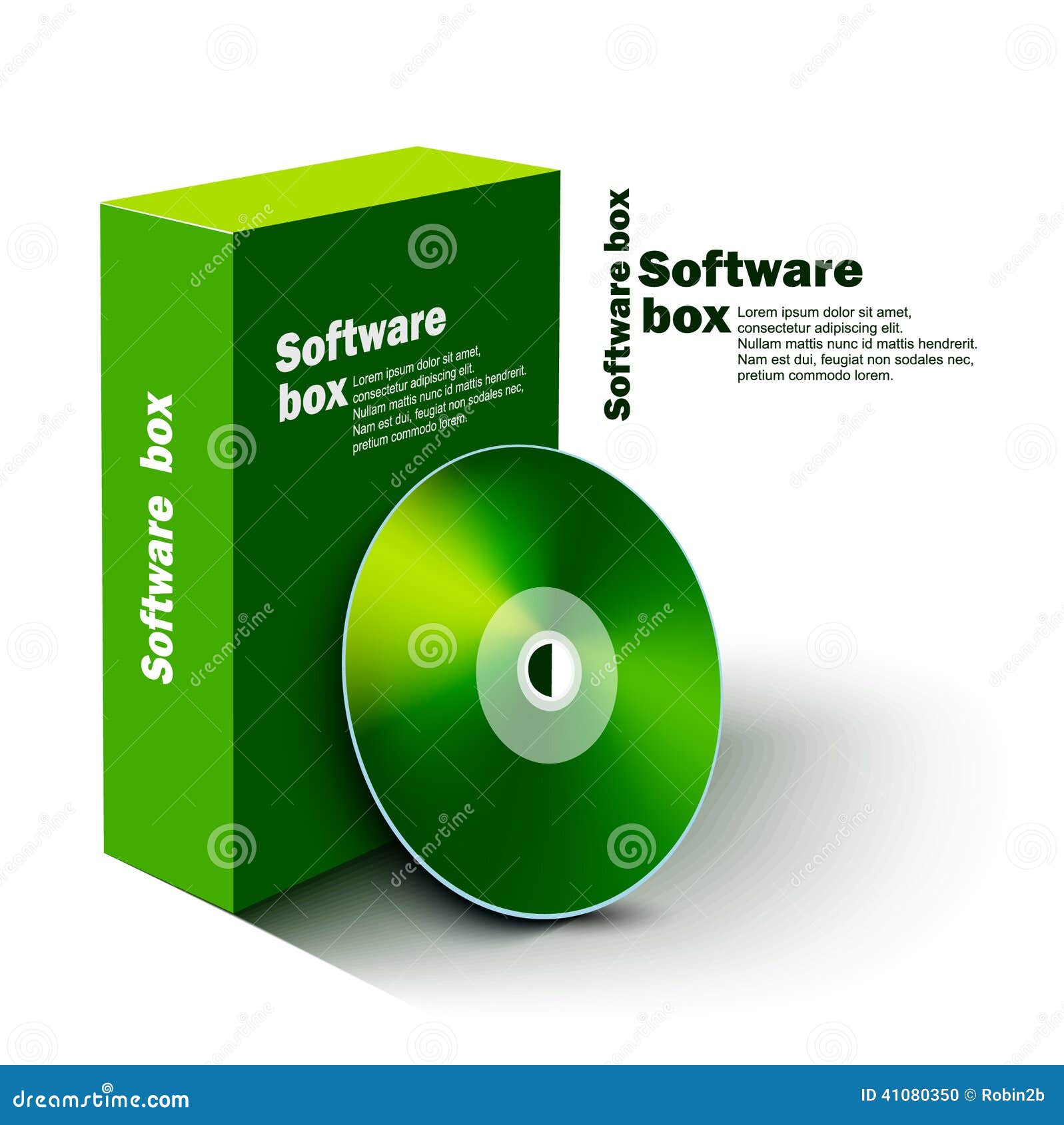 Caja del software ilustración del vector. Ilustración de llano - 41080350