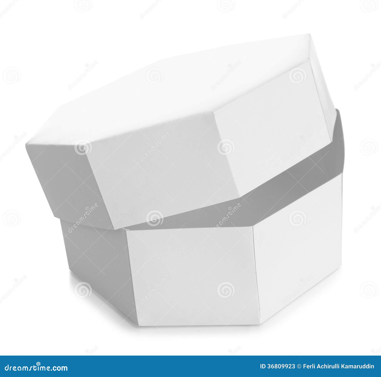 Caja Formada Octágono Blanco Imagen de archivo - Imagen de empaquetado ...
