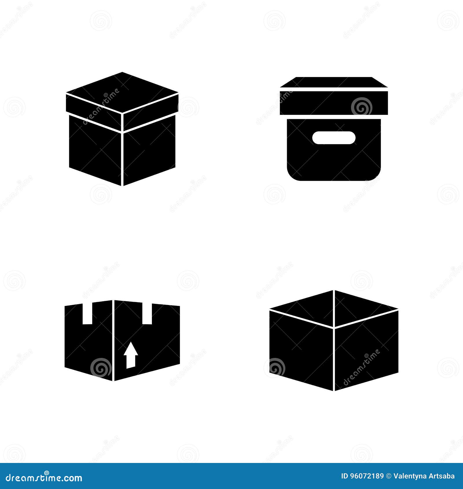 Caja Iconos Relacionados Simples Del Vector Ilustración del Vector ...