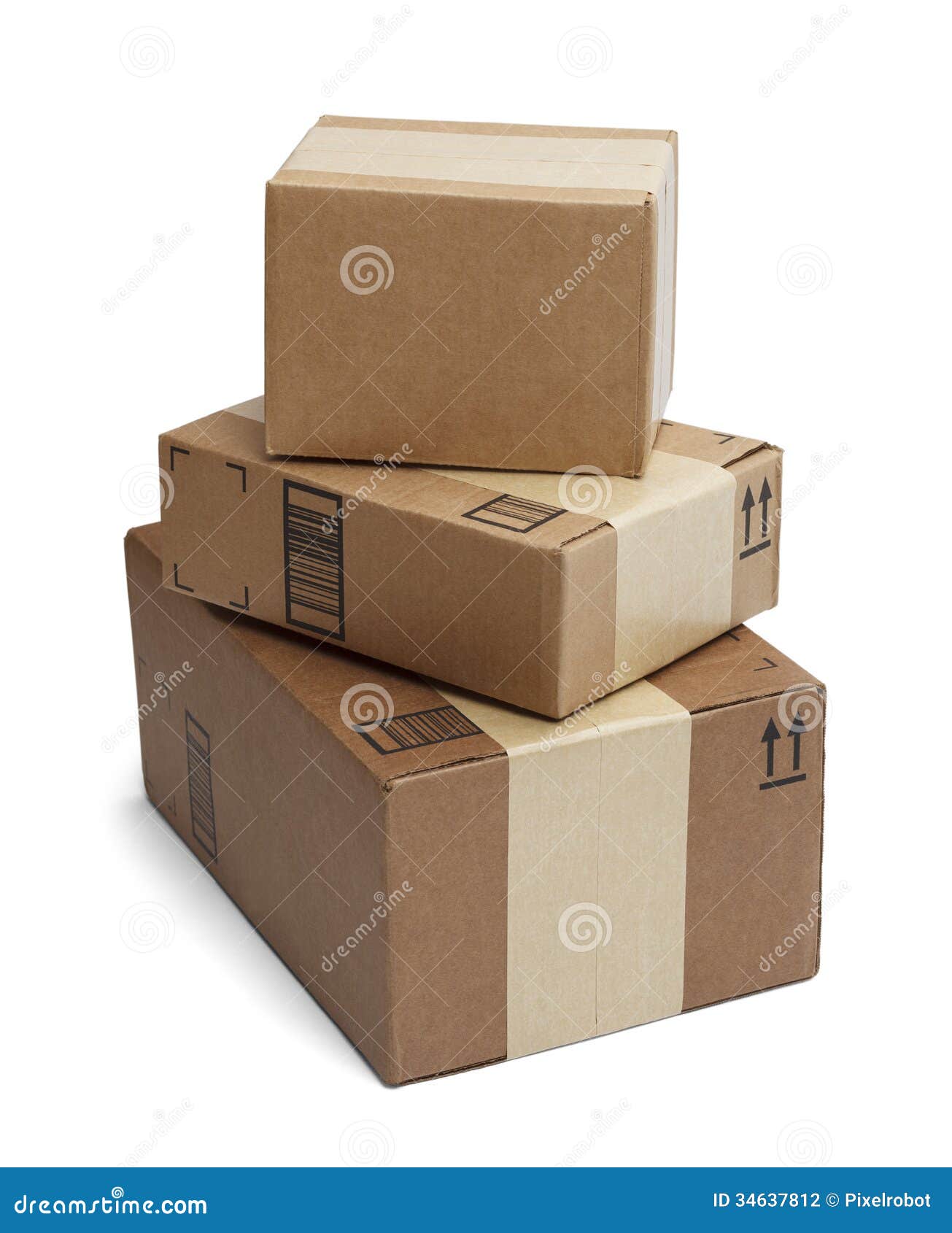 Cajas apiladas foto de archivo. Imagen de carton, tiro - 34637812