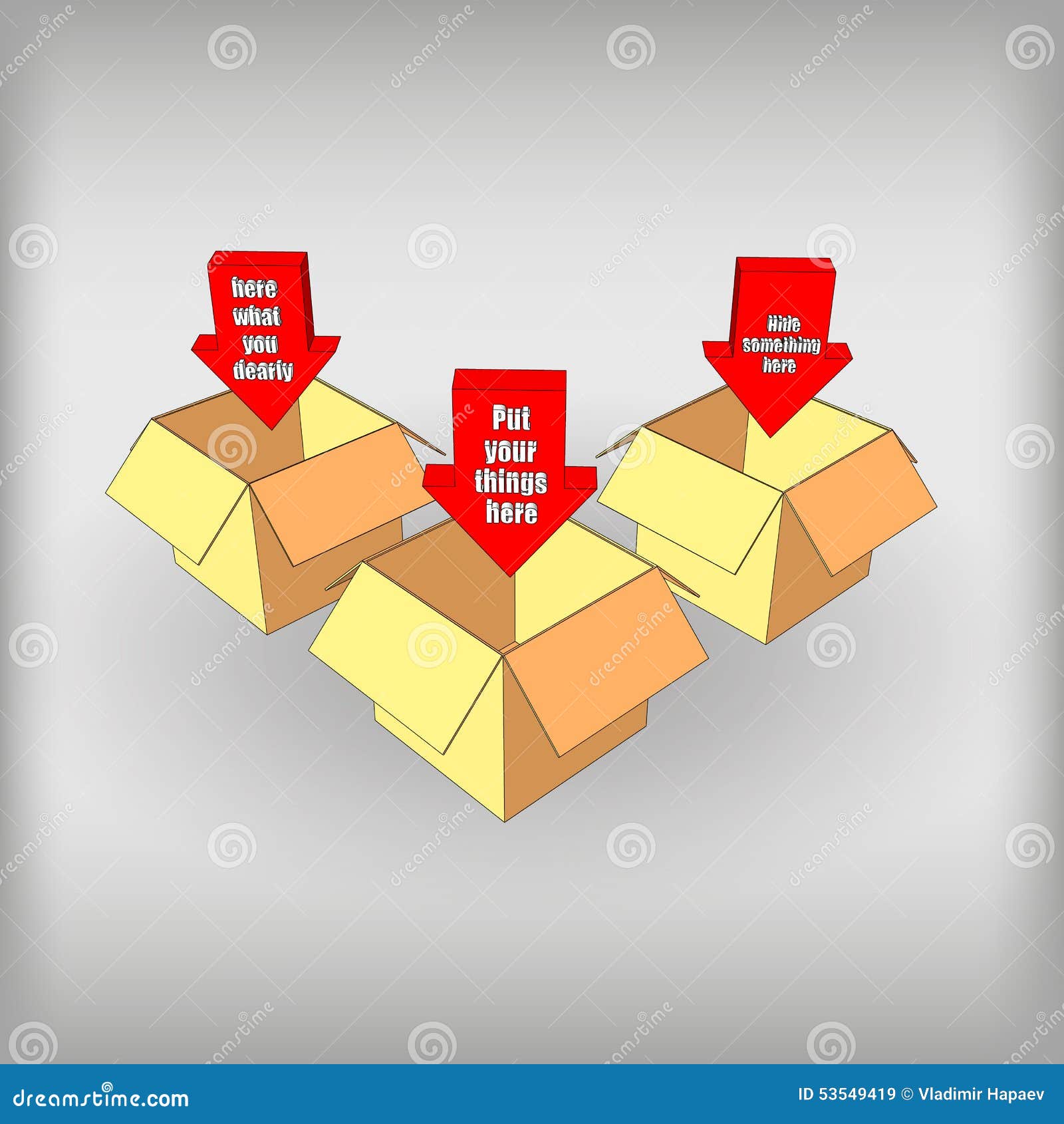 Cajas con las flechas imagen de archivo. Imagen de flecha - 53549419