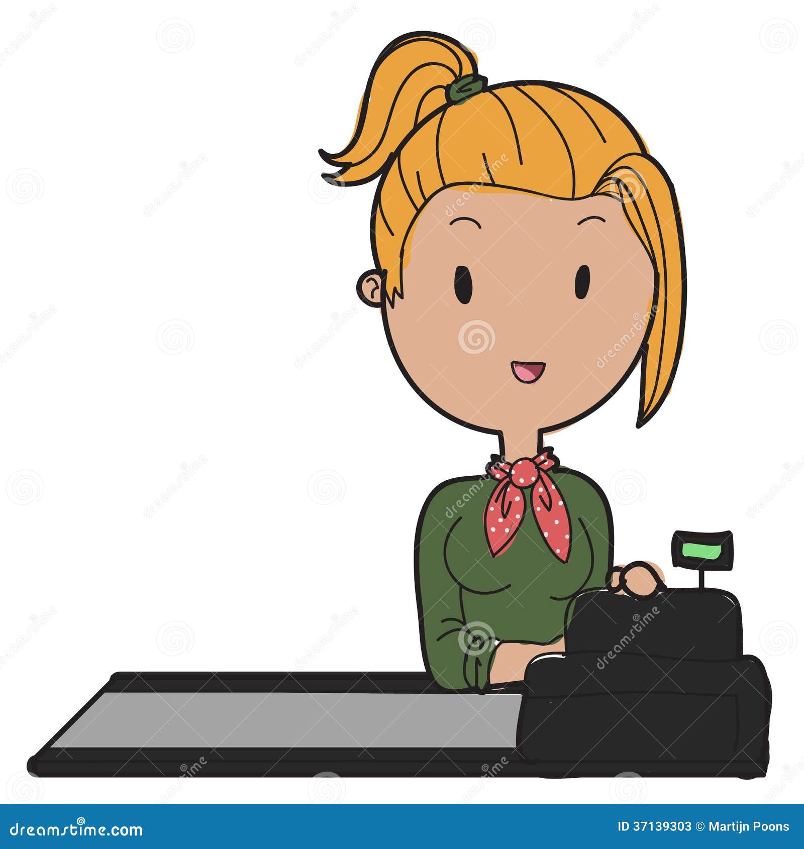 Cajero ilustración del vector. Ilustración de contenido - 37139303