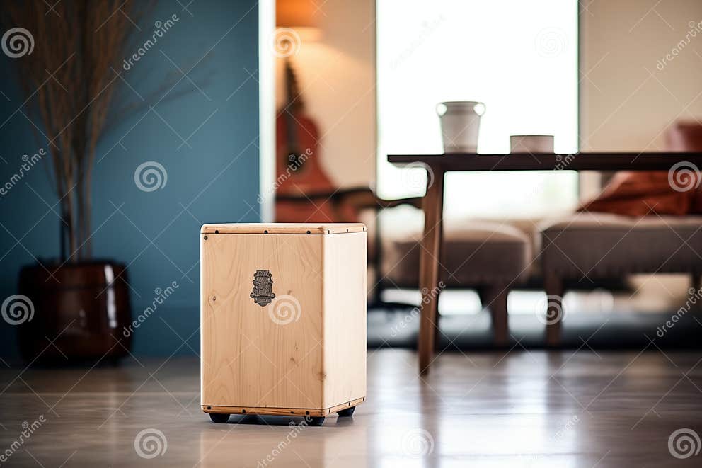 Cajon Drum Box in a Simplistic Studio Setting Stock Photo - Image of ...