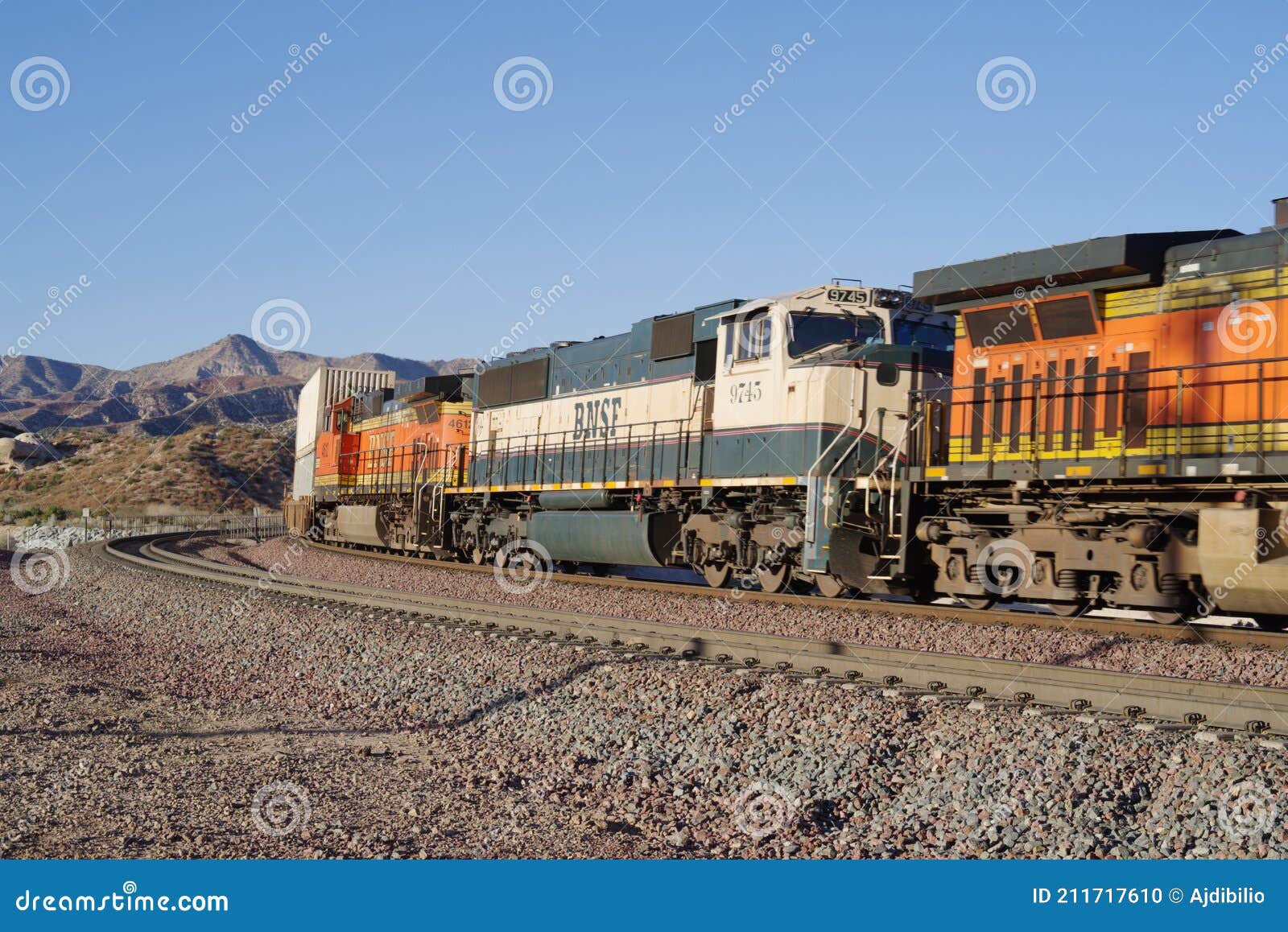 BNSF Train in the Mojave Desert California Editorial Image - Image of ... BNSF Train in the Mojave Desert California Editorial Image - Image of ...