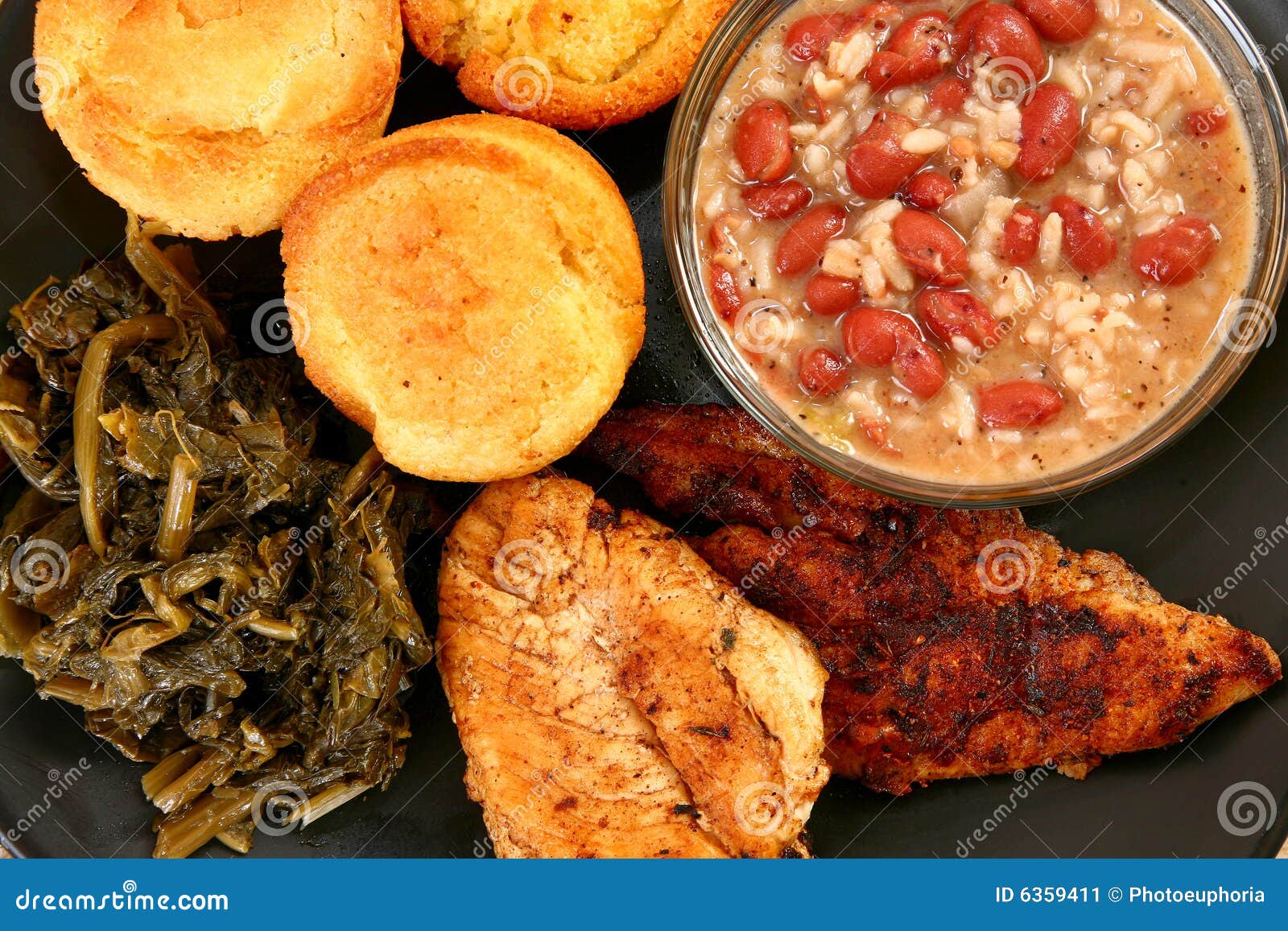 Cajun Catfish and Chicken stock image. Image of rice, homemade - 6359411