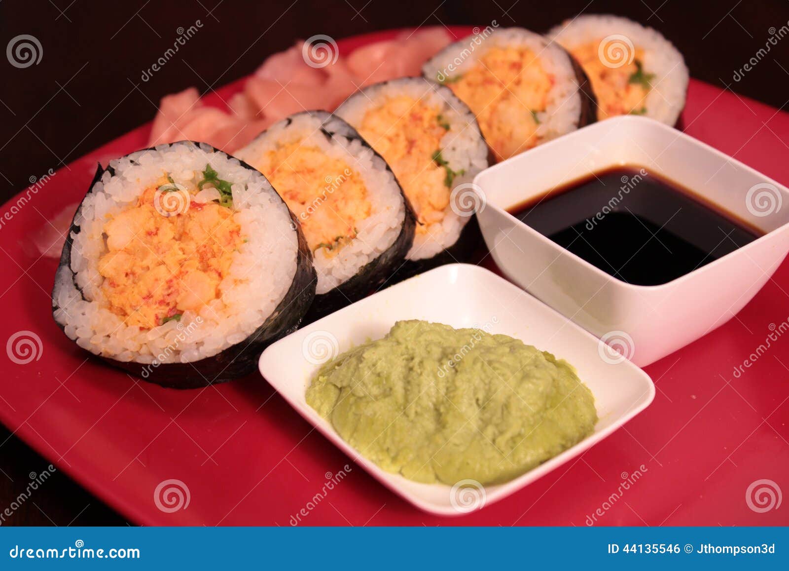 Cajun Sushi Roll stock photo. Image of cajun, roll, japanese - 44135546