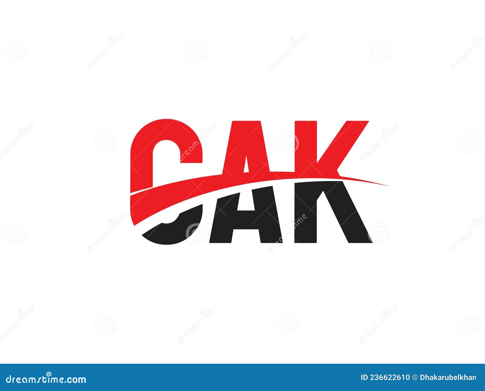 CAK Letter Initial Logo Design Vector Illustration Stock Vector ...