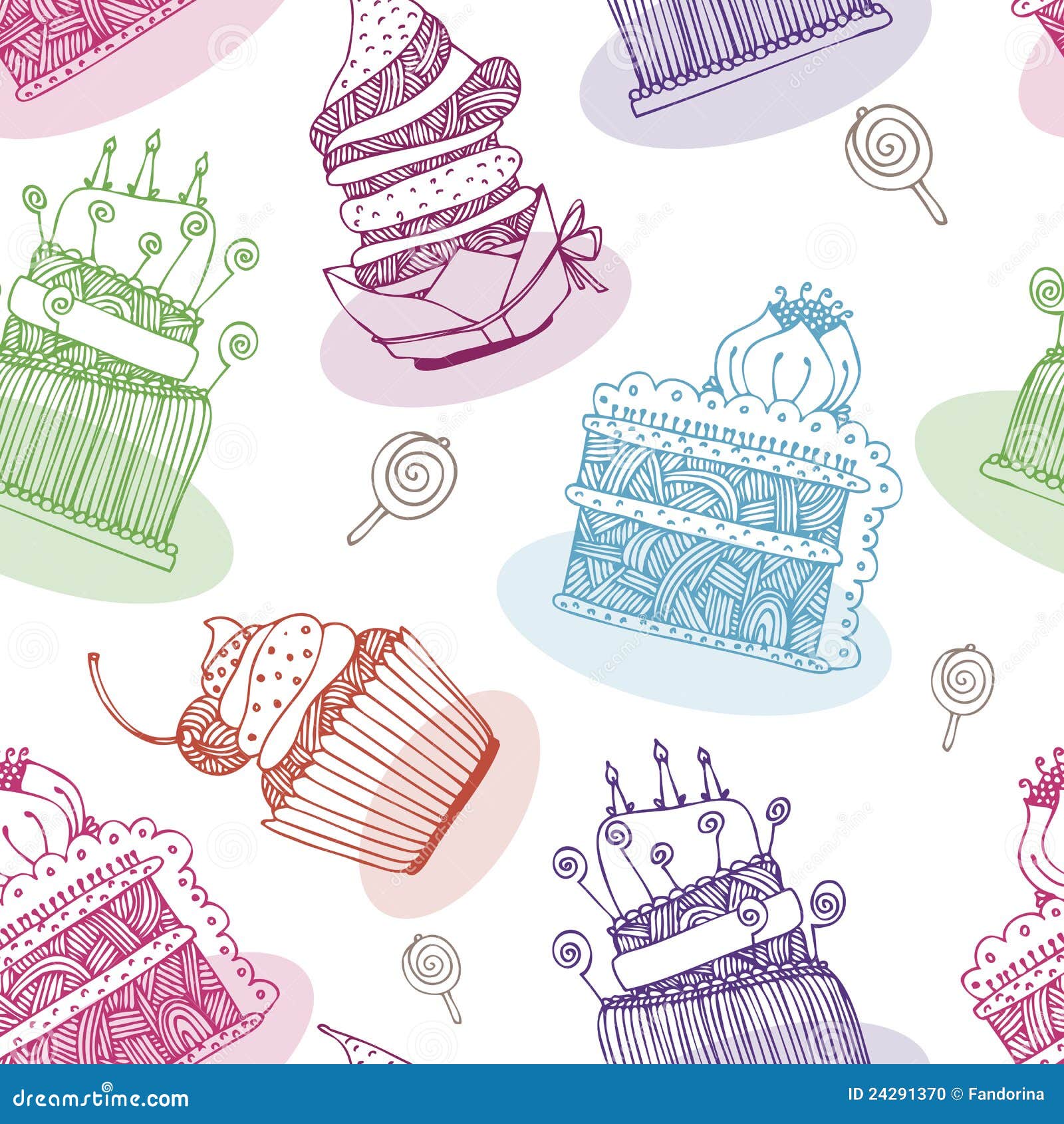 Cake background stock vector. Illustration of bakery - 24291370