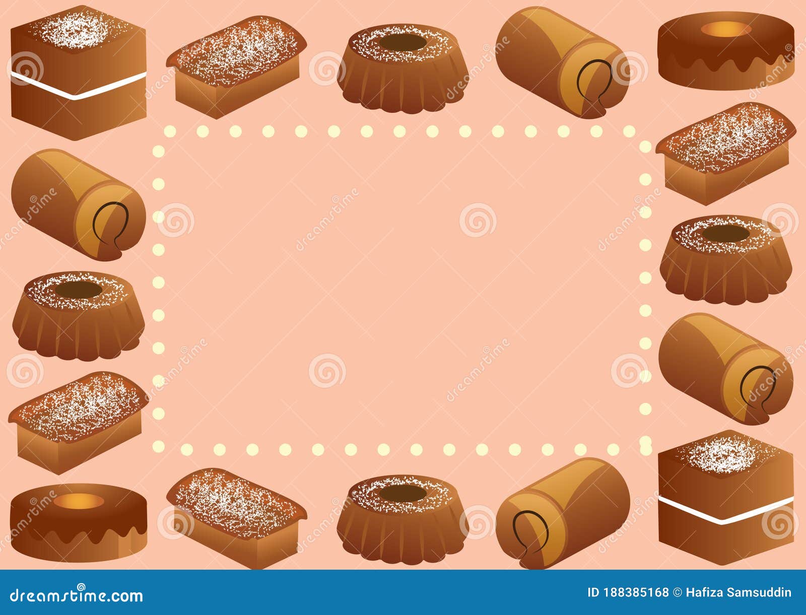 Cake Background Design. Vector Illustration Decorative Design Stock ...
