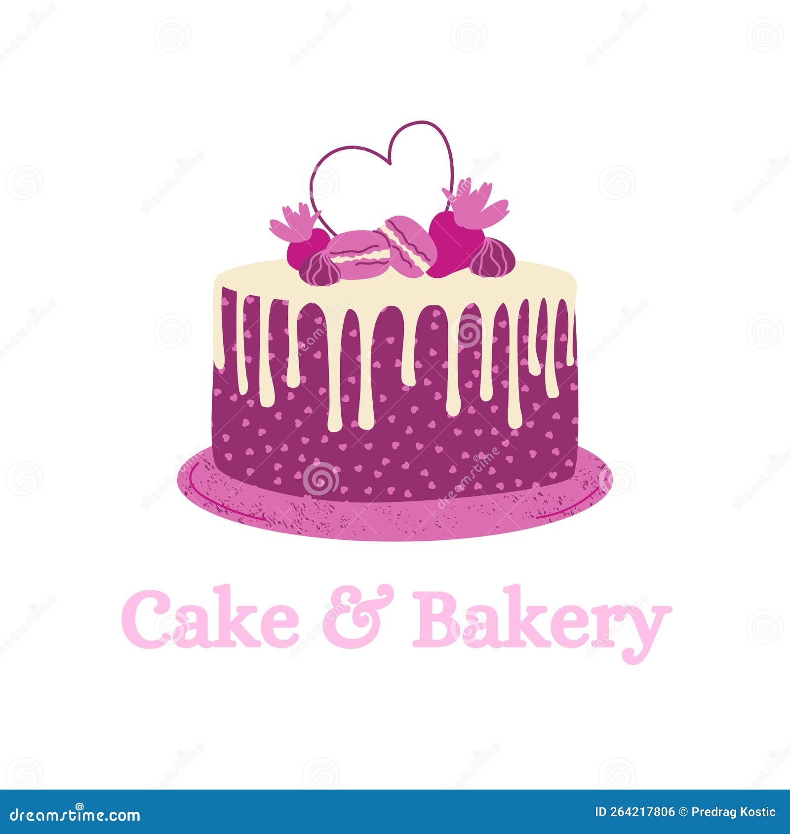 Cake and bakery logo stock illustration. Illustration of template ...