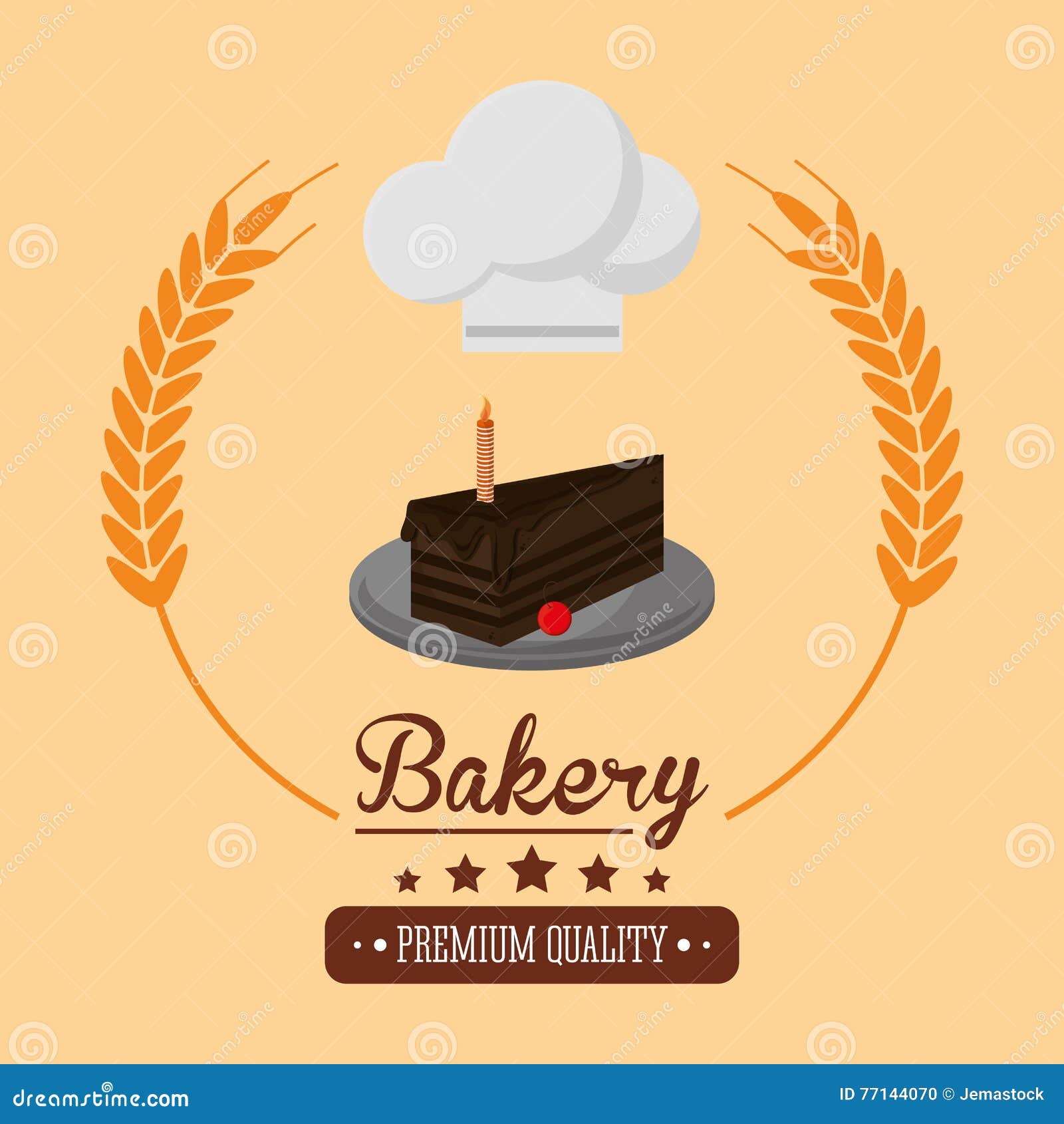 Cake Bakery Related Emblem Image Stock Vector - Illustration of ...