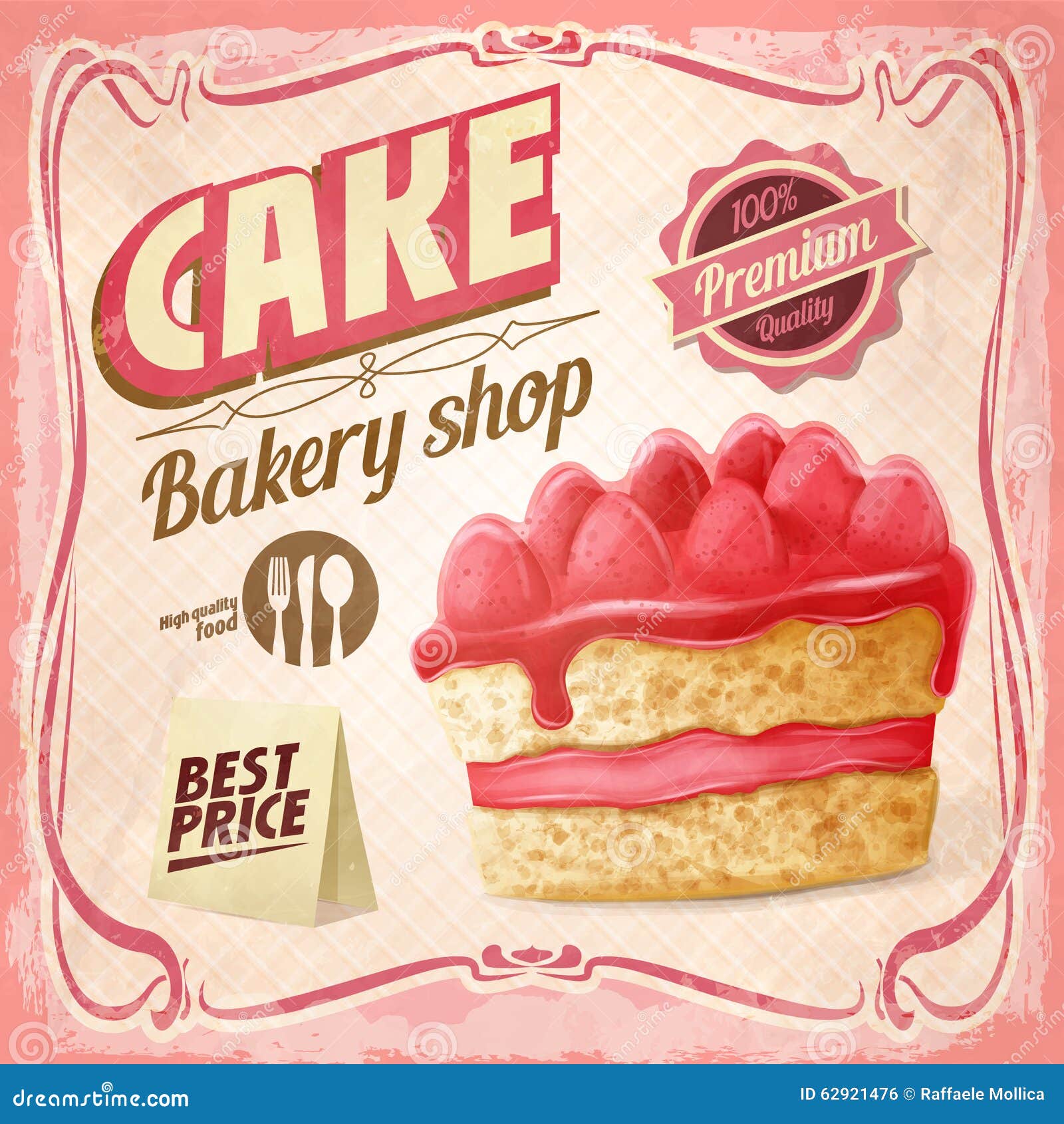 CAKE BANNER stock vector. Illustration of fresh, bakery - 62921476
