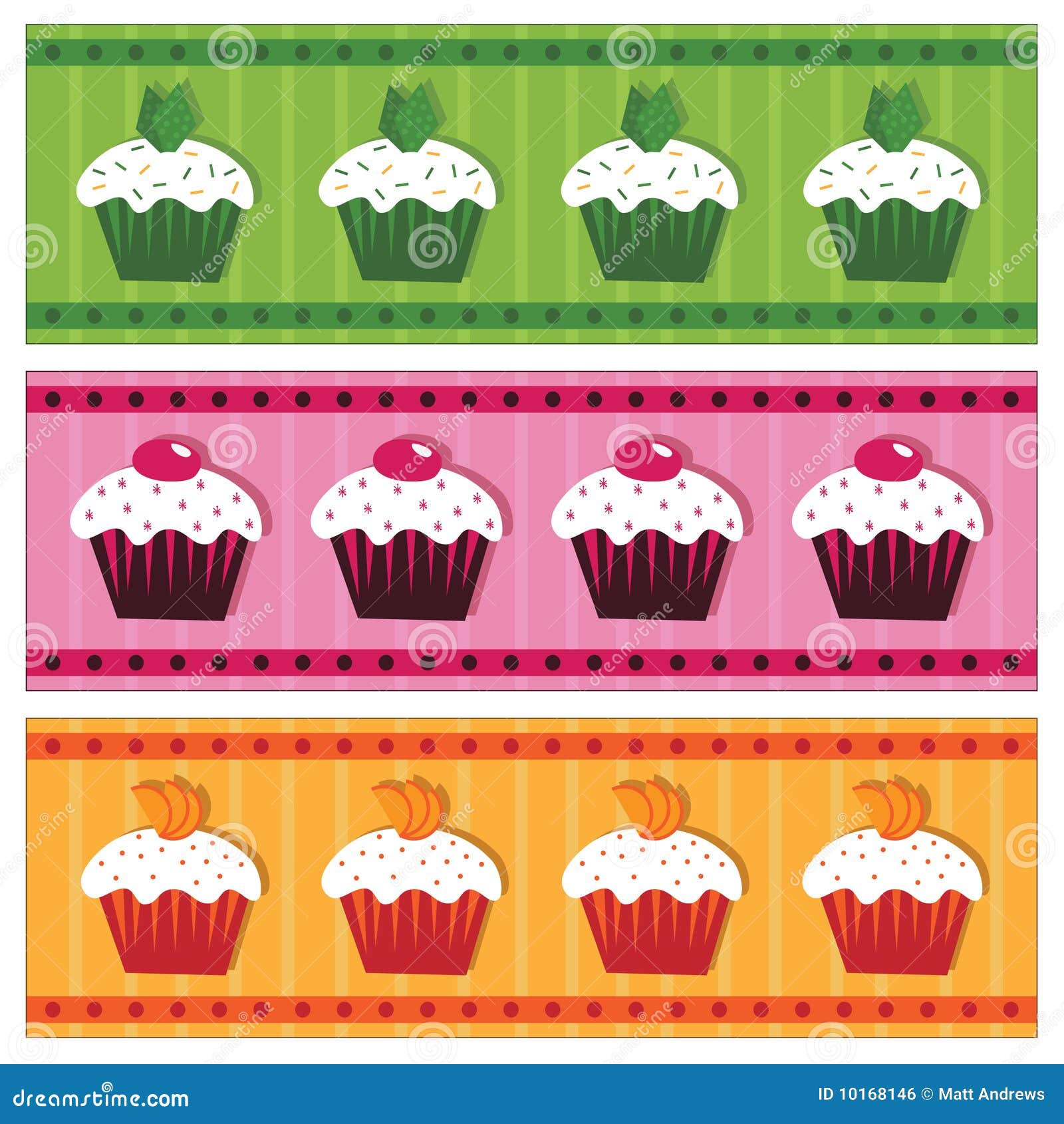 Cake banners stock vector. Illustration of party, bright - 10168146