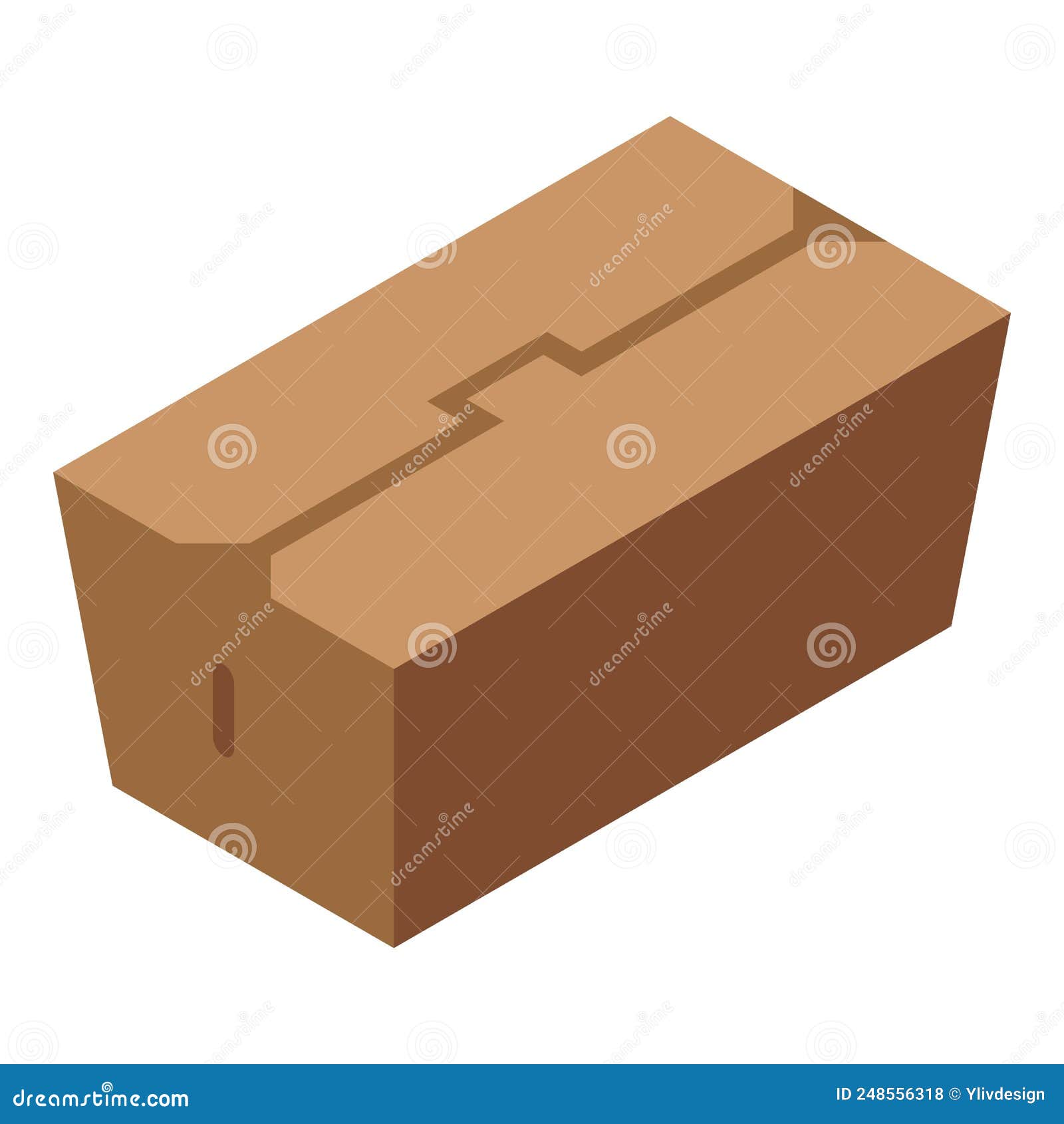 Cake Box Icon Isometric Vector. Food Product Stock Vector ...