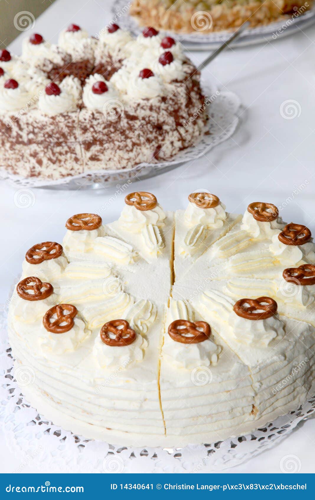 Cake Buffet with Different Cakes. Stock Image - Image of food, icing ...