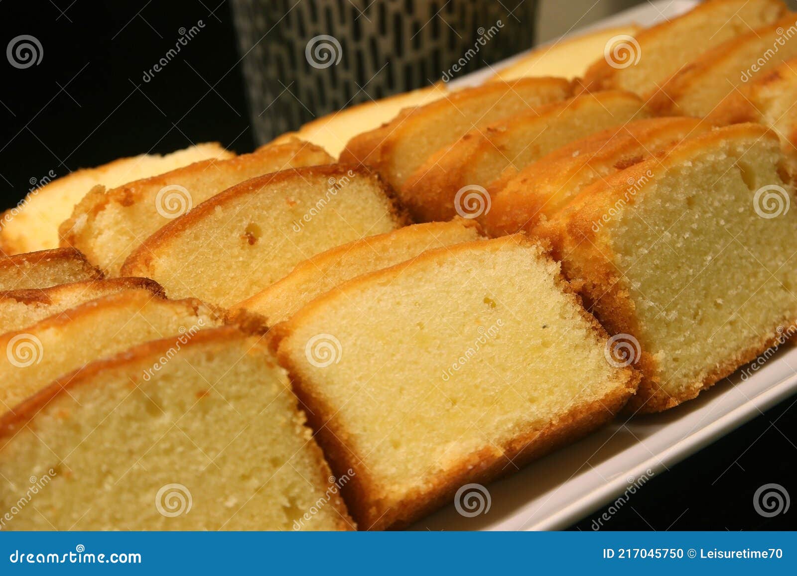 Cake on Buffet Line for Breakfast Stock Photo - Image of fresh, cake ...