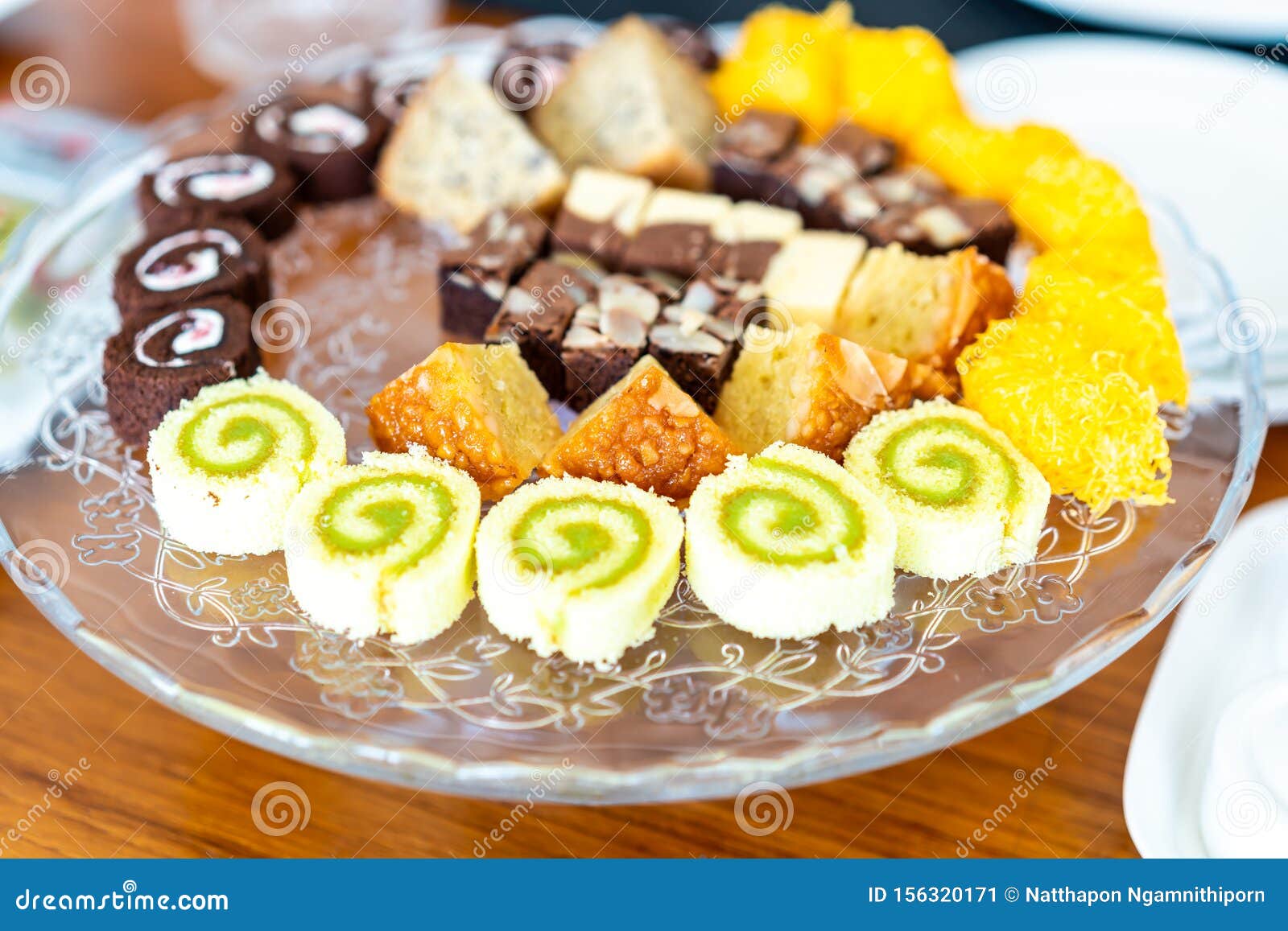 Cake on buffet line stock image. Image of buffet, delicious - 156320171