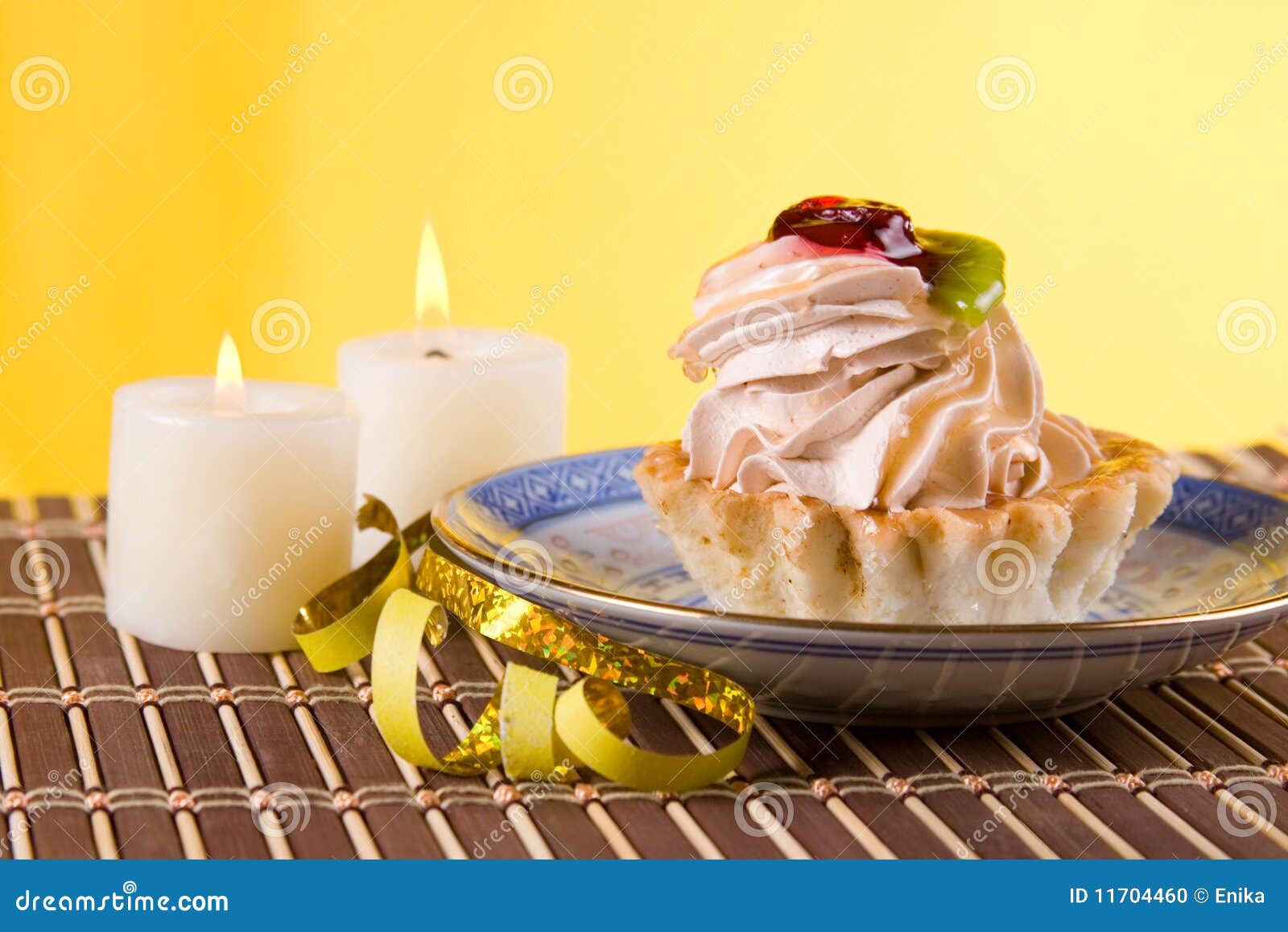 Cake and candles stock photo. Image of bakery, sweetest - 11704460