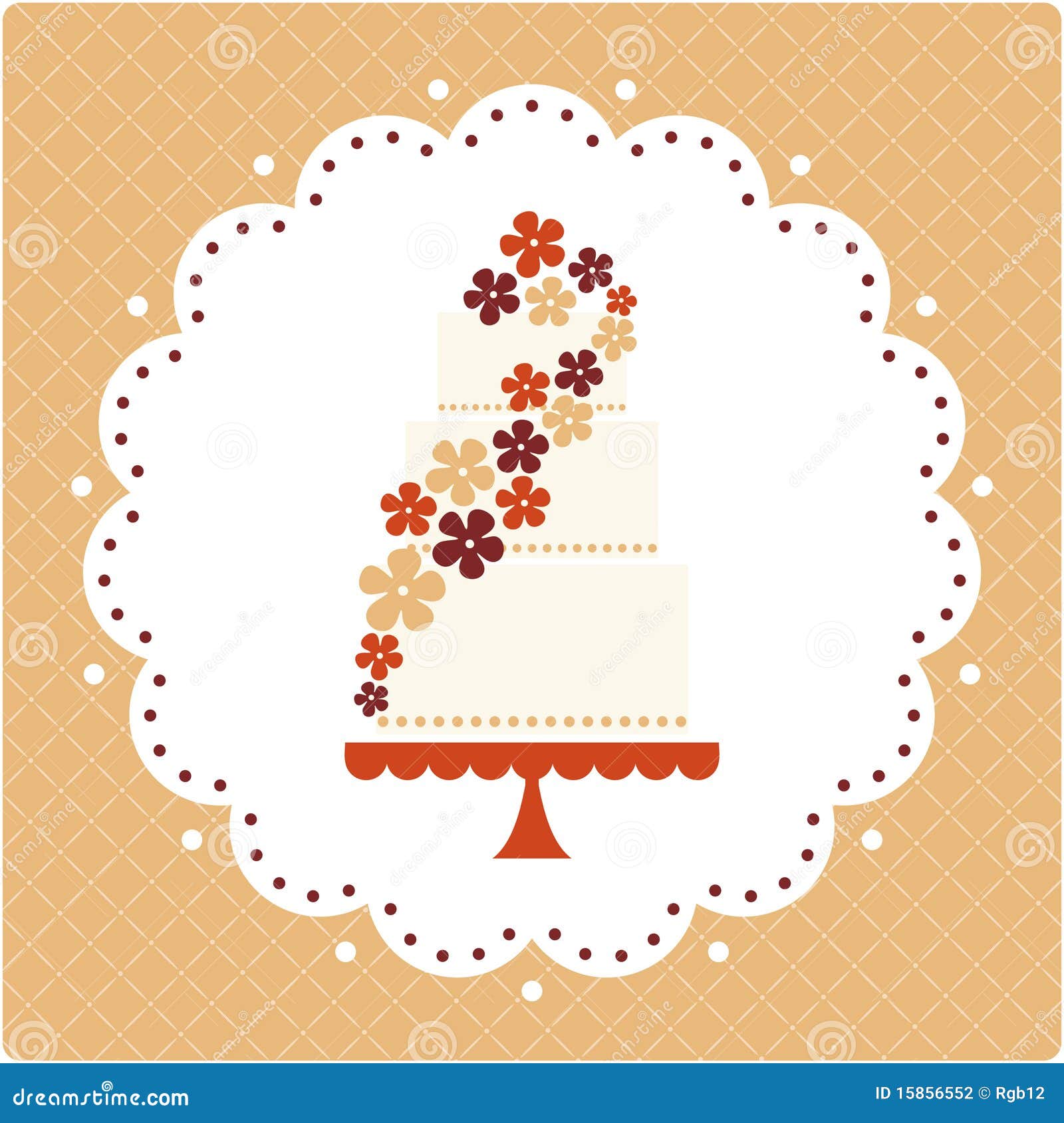 Cake card design stock vector. Illustration of balloon - 15856552
