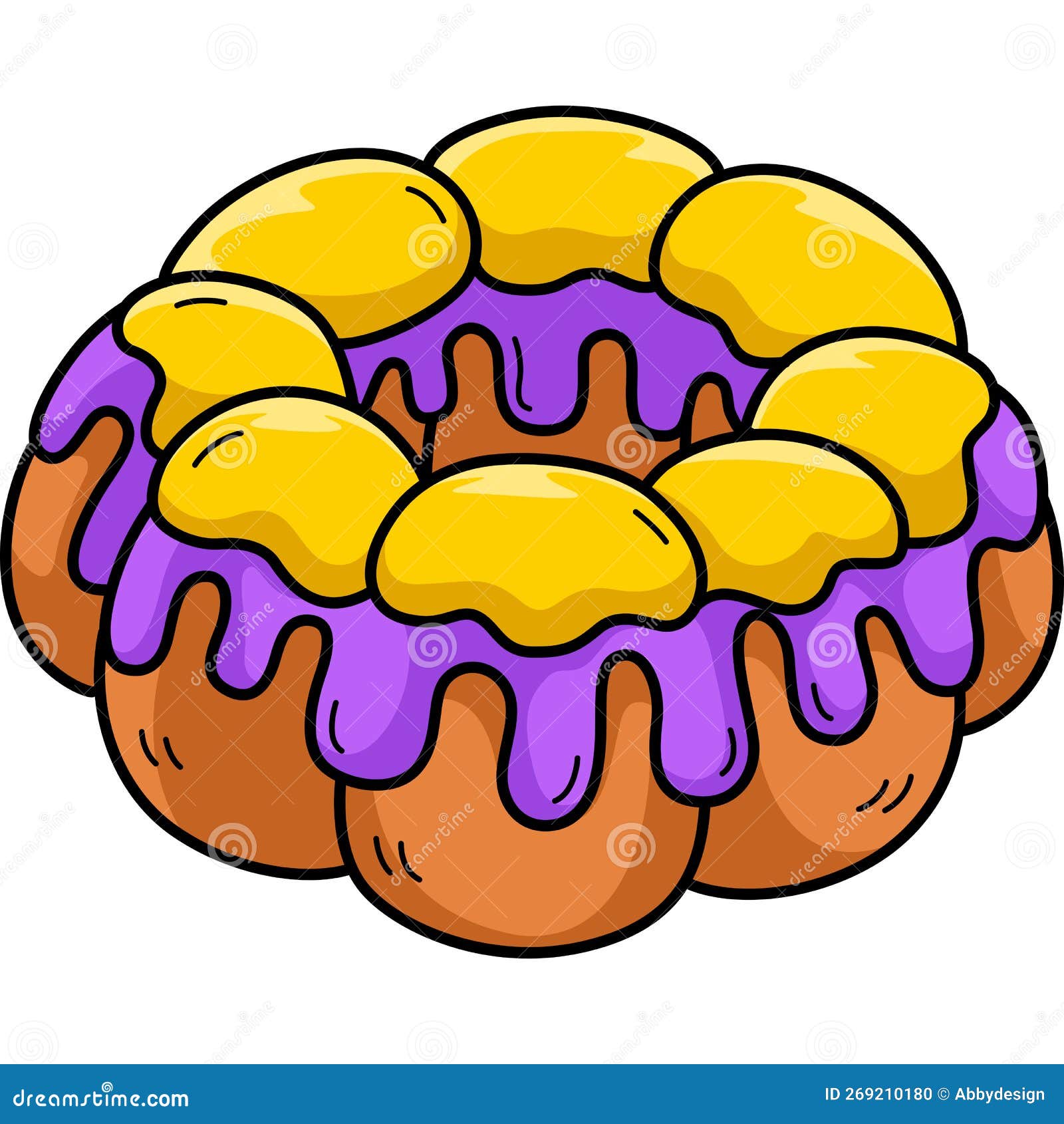 Cake Cartoon Colored Clipart Illustration Stock Vector - Illustration ...