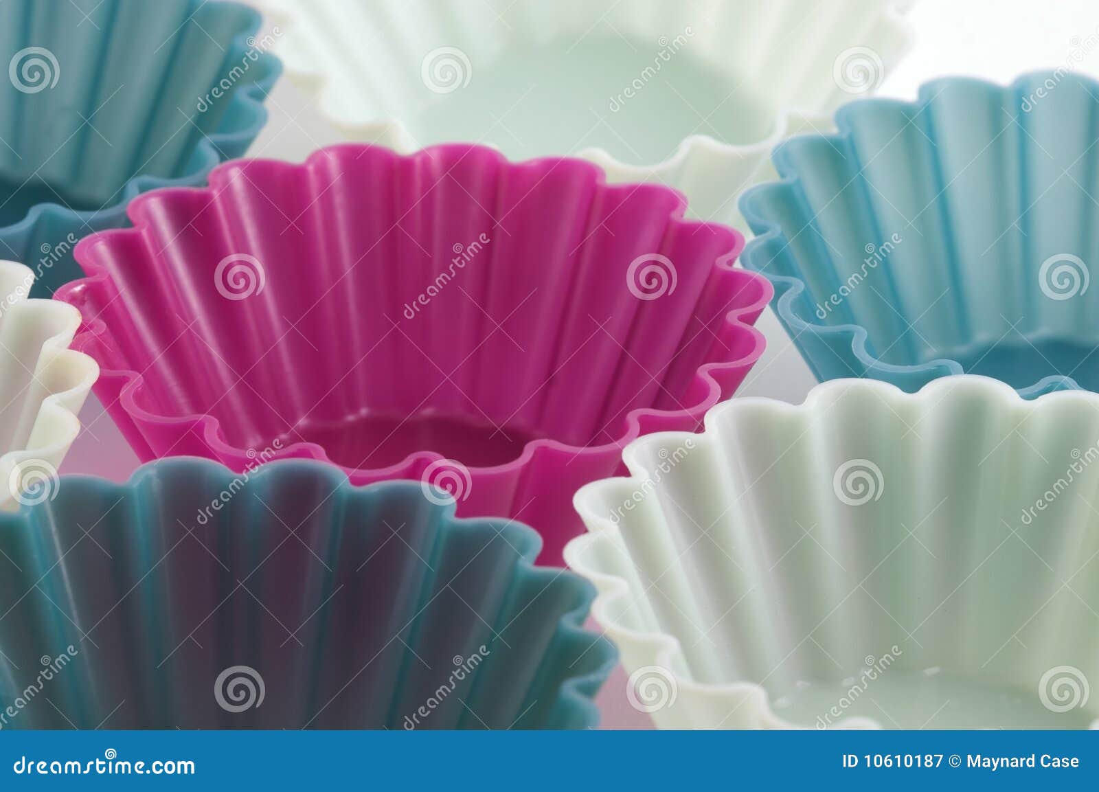 Cake cases stock image. Image of ridges, cupcake, bake - 10610187