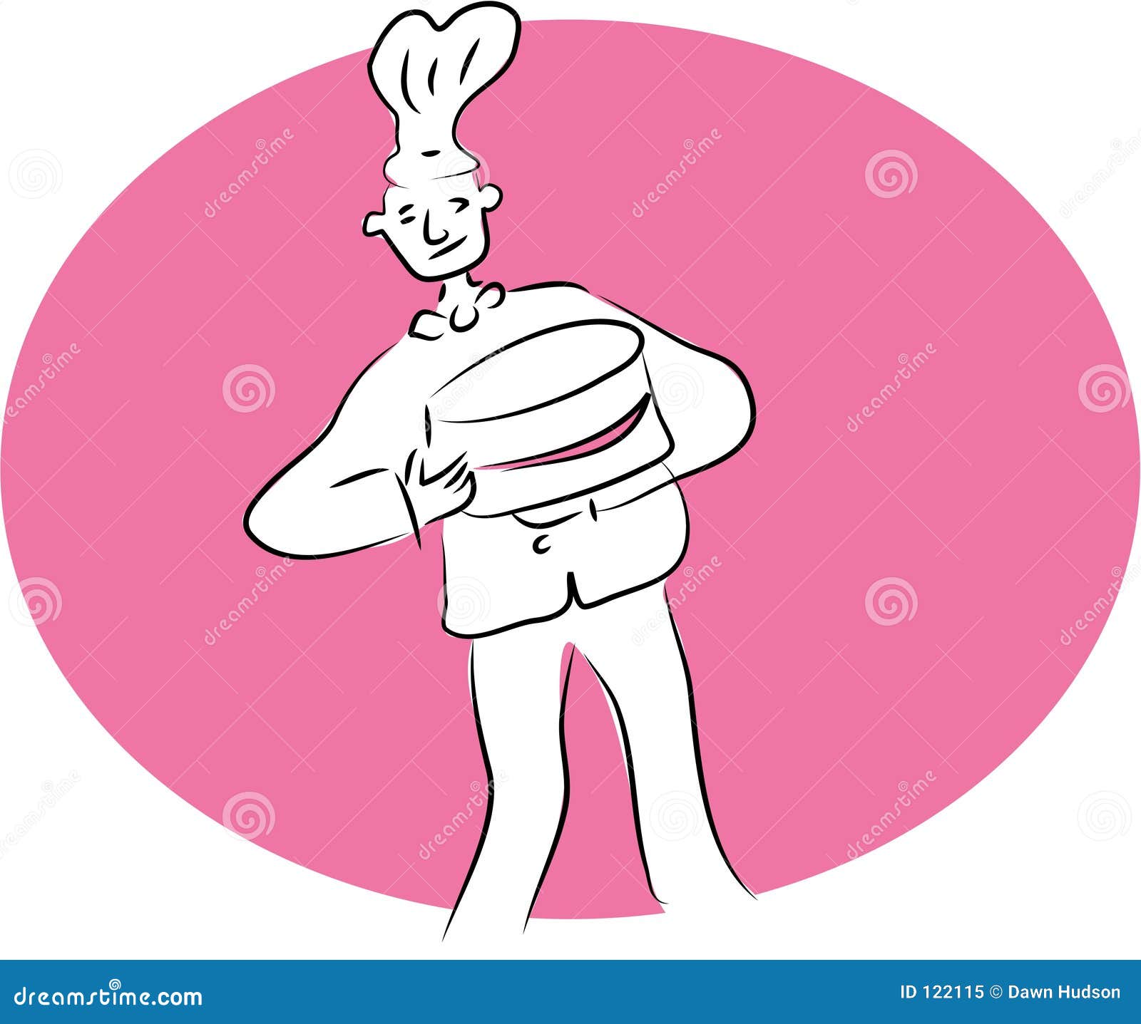 Cake Chef stock vector. Illustration of clipart, food, cook - 122115