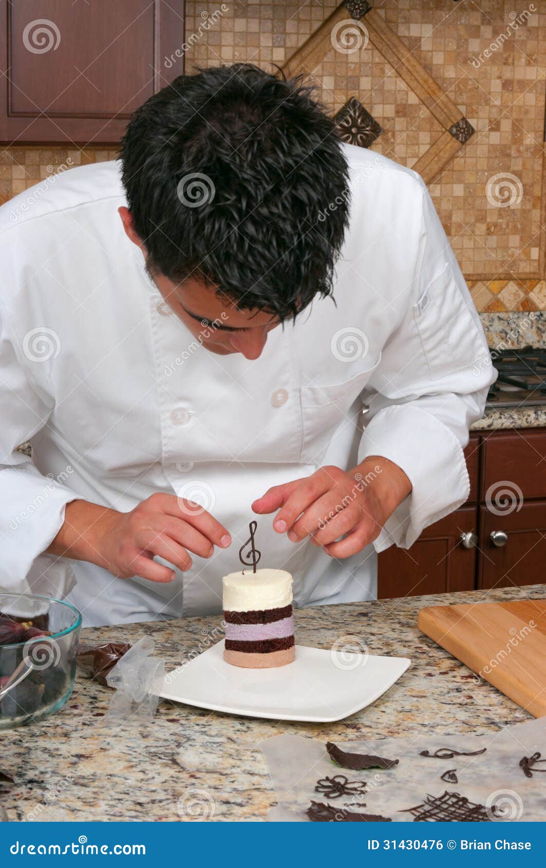 Cake stock photo. Image of male, prepare, dessert, decoration - 31430476